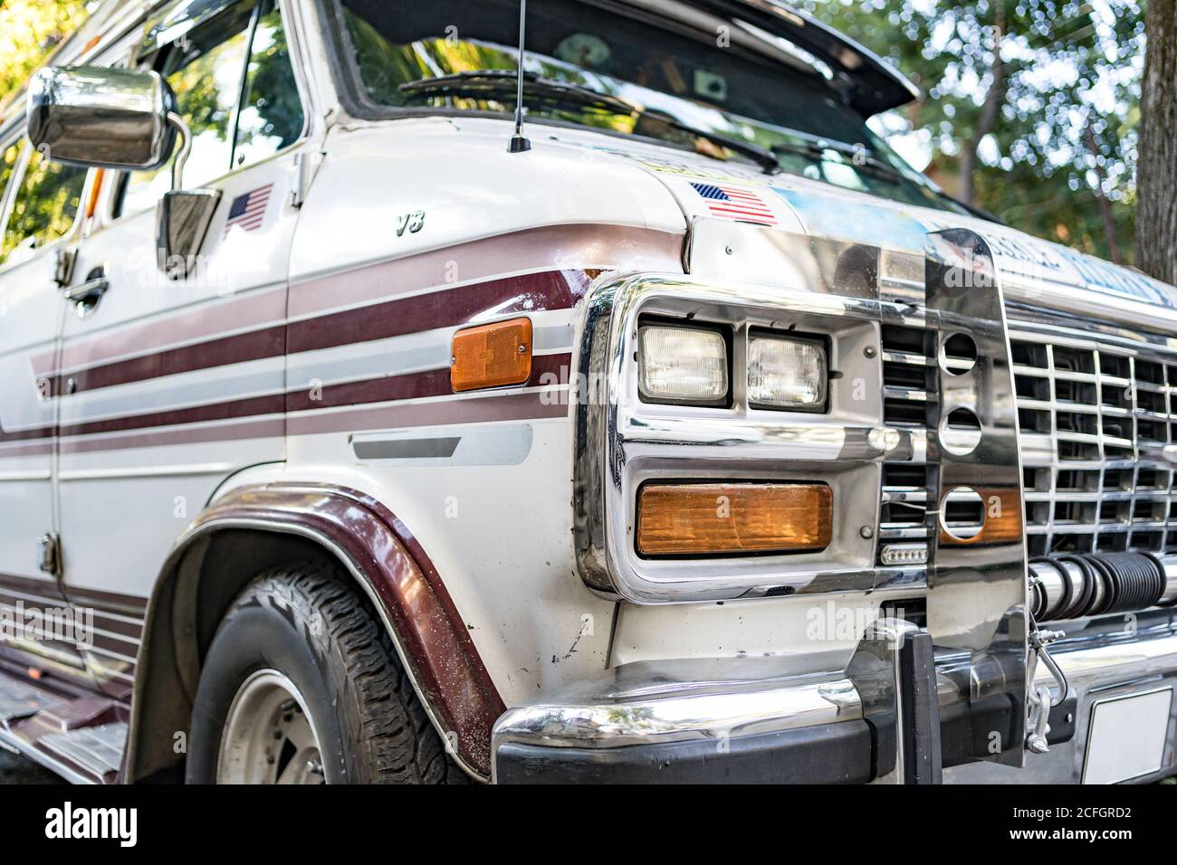 Old Retro Bus. Rough Metal Surface Texture. Vintage Car Bus Stock Photo ...