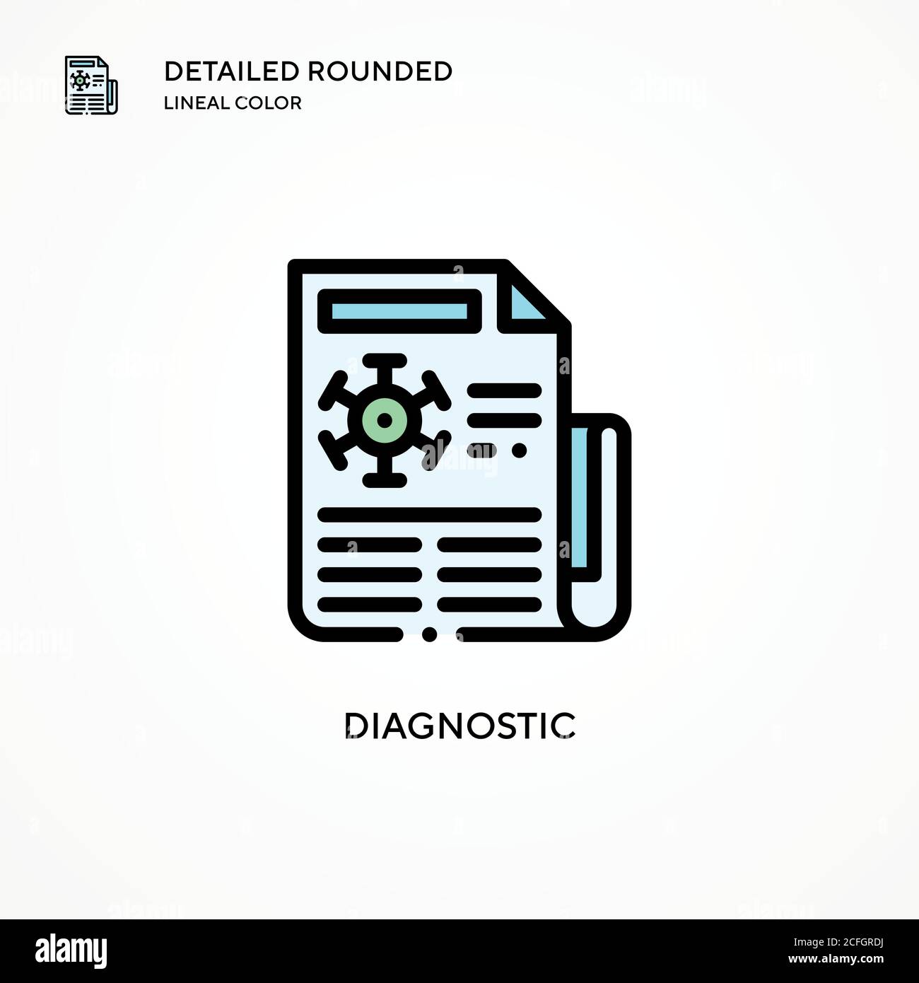 Diagnostic vector icon. Modern vector illustration concepts. Easy to ...