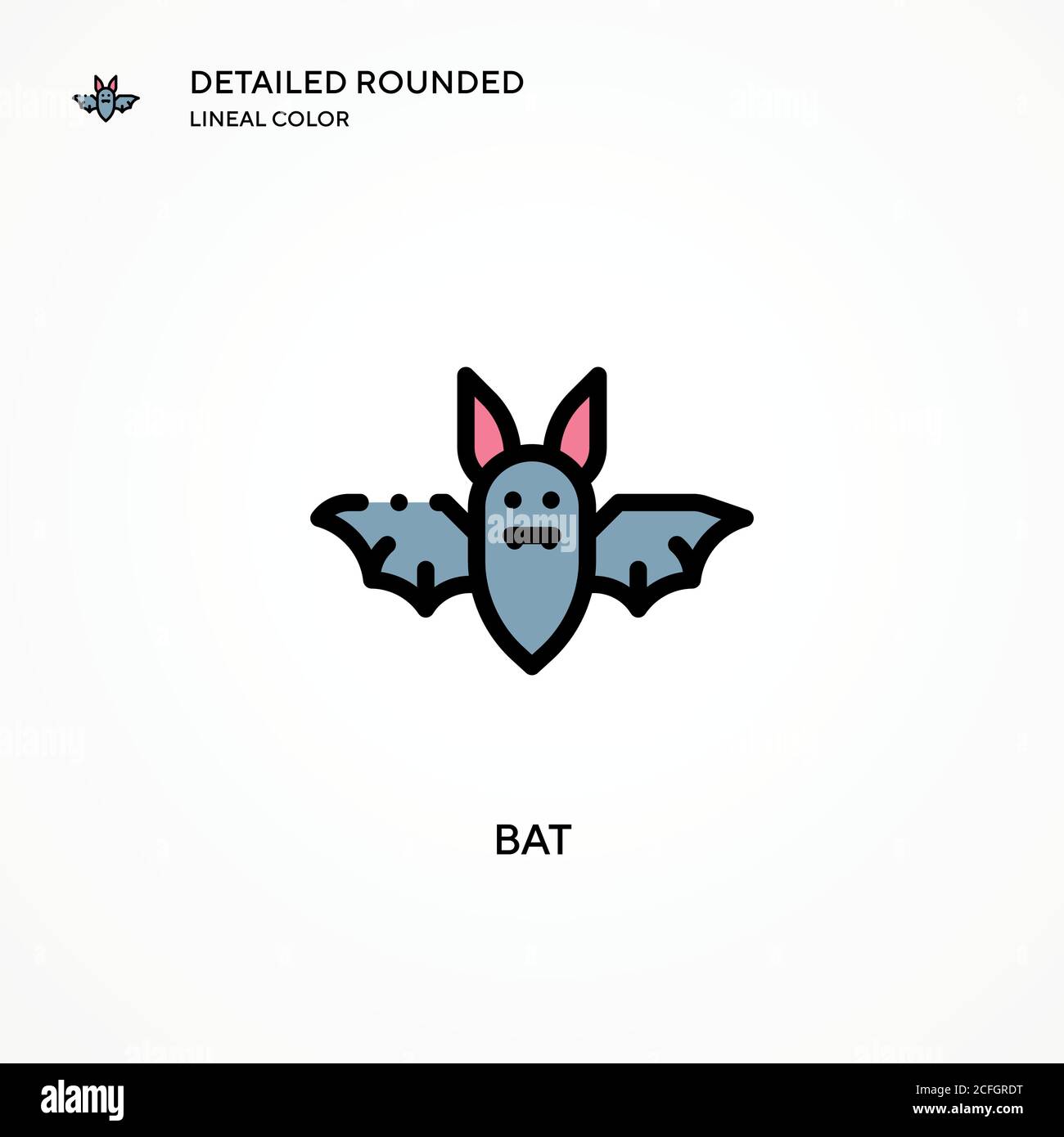 Bat vector icon. Modern vector illustration concepts. Easy to edit and ...