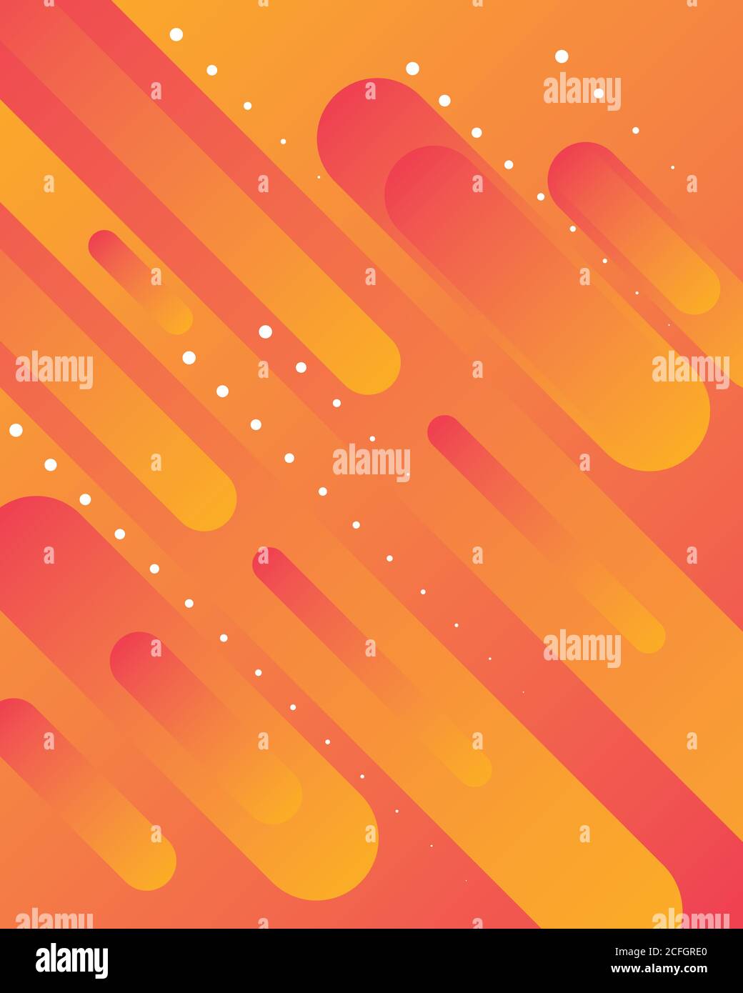 abstract minimal background with orange color vector illustration ...