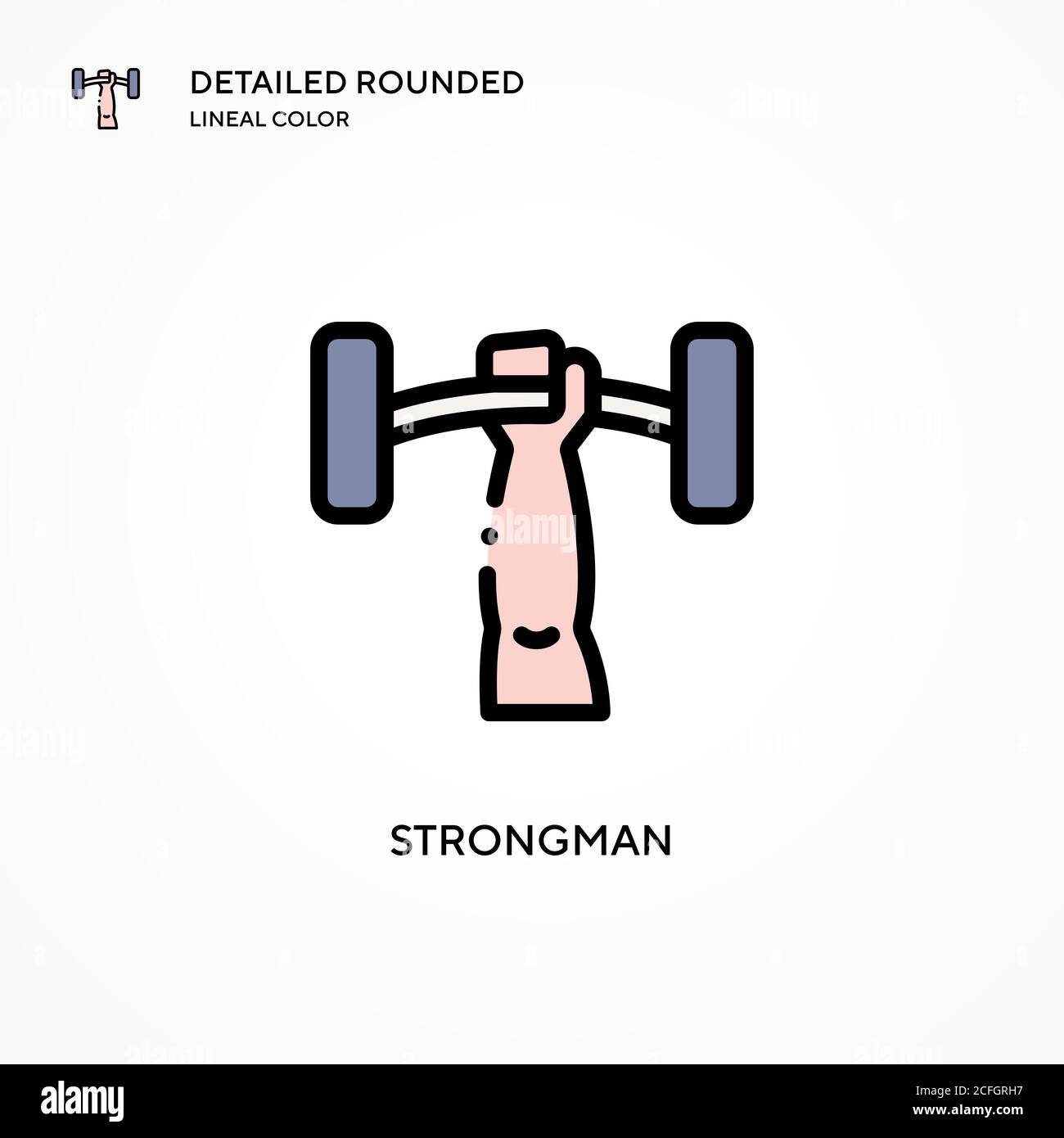 Strongman vector icon. Modern vector illustration concepts. Easy to ...