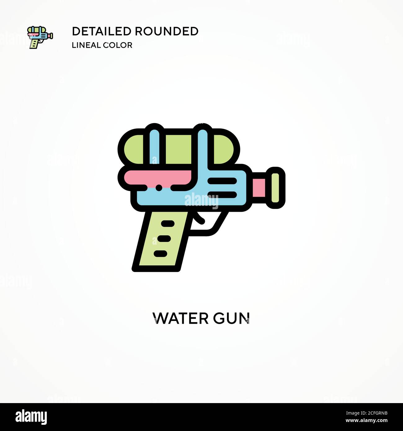 Water gun vector icon. Modern vector illustration concepts. Easy to ...