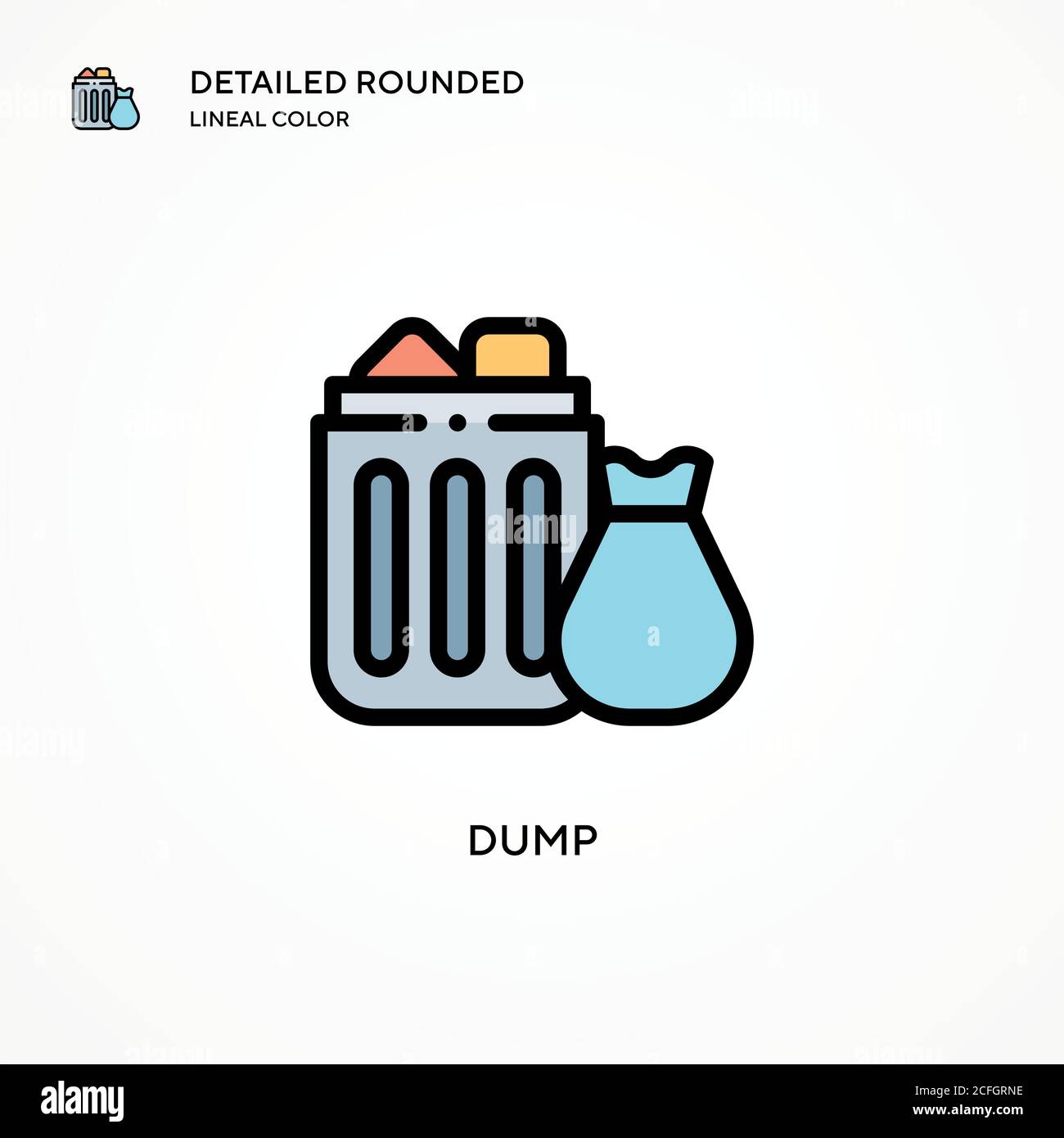 Garbage dumping site Stock Vector Images - Alamy