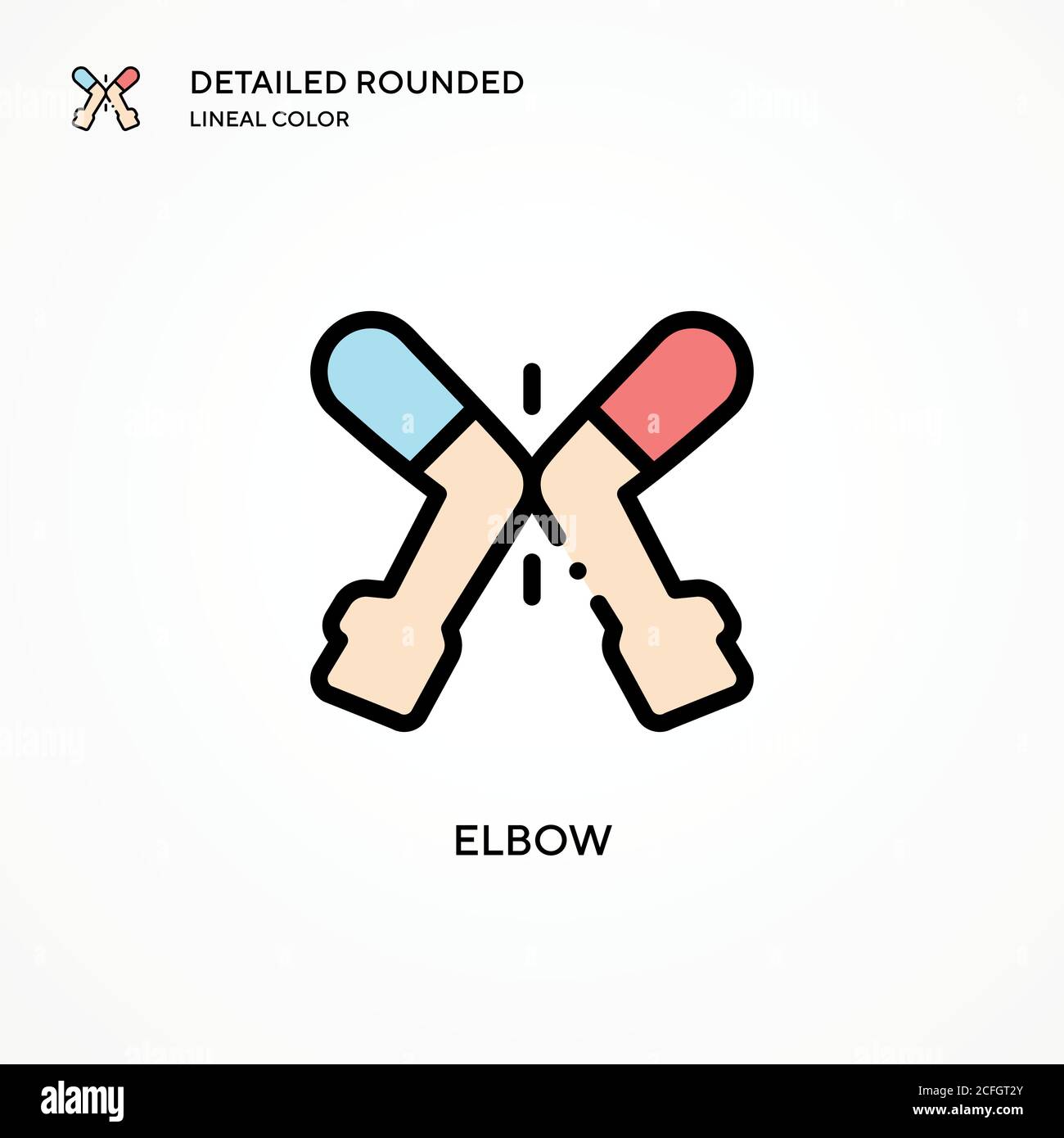 Elbows vector vectors hi-res stock photography and images - Alamy