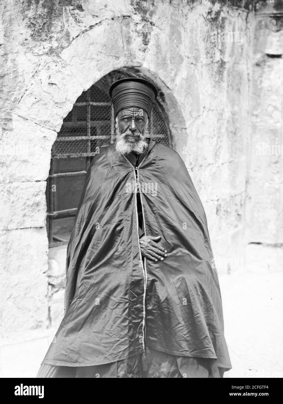 Original Caption: Abyssinian monk - Location: ca. 1898-1946 Stock Photo ...