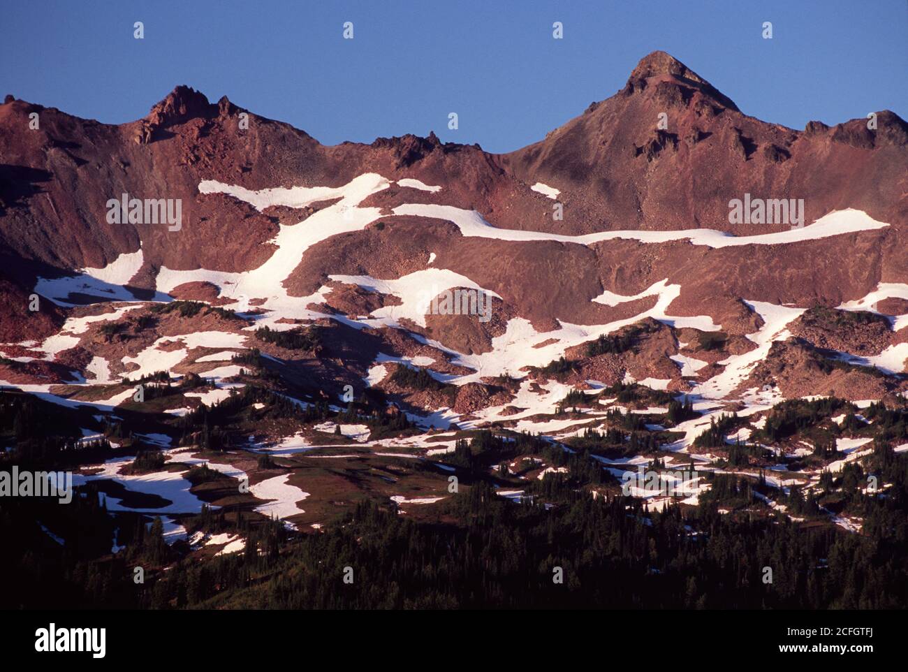Goat Rocks from Goat Ridge, Goat Rocks Wilderness, Mt Baker-Snoqualmie ...