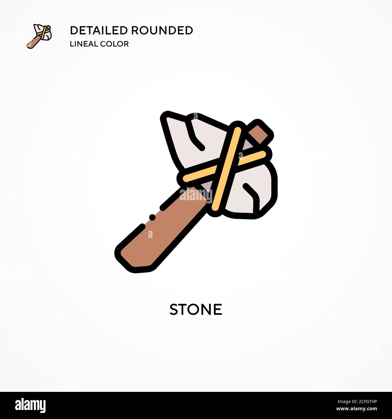 Stone vector icon. Modern vector illustration concepts. Easy to edit ...