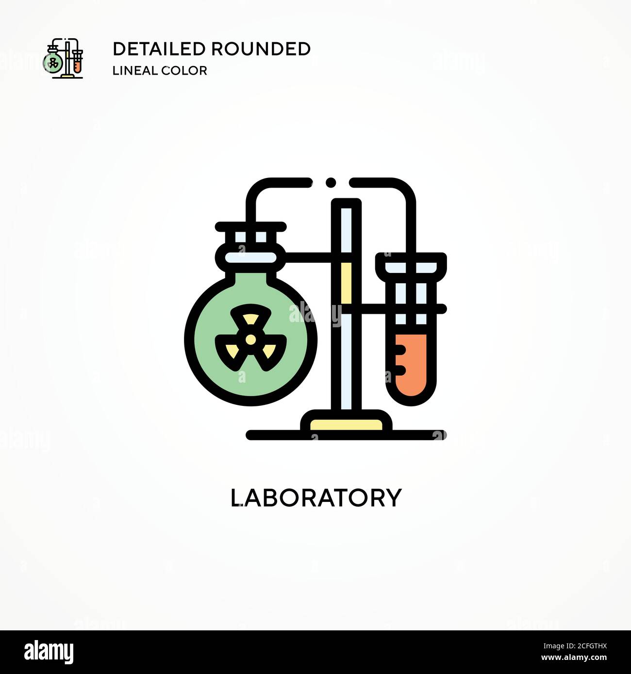 Laboratory vector icon. Modern vector illustration concepts. Easy to ...