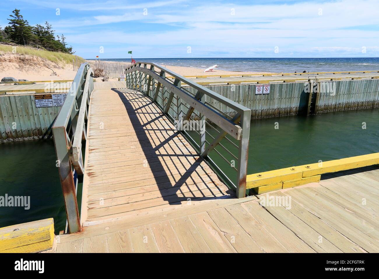 Basin Head Provincial Park; Prince Edward Island; Canada Stock Photo ...
