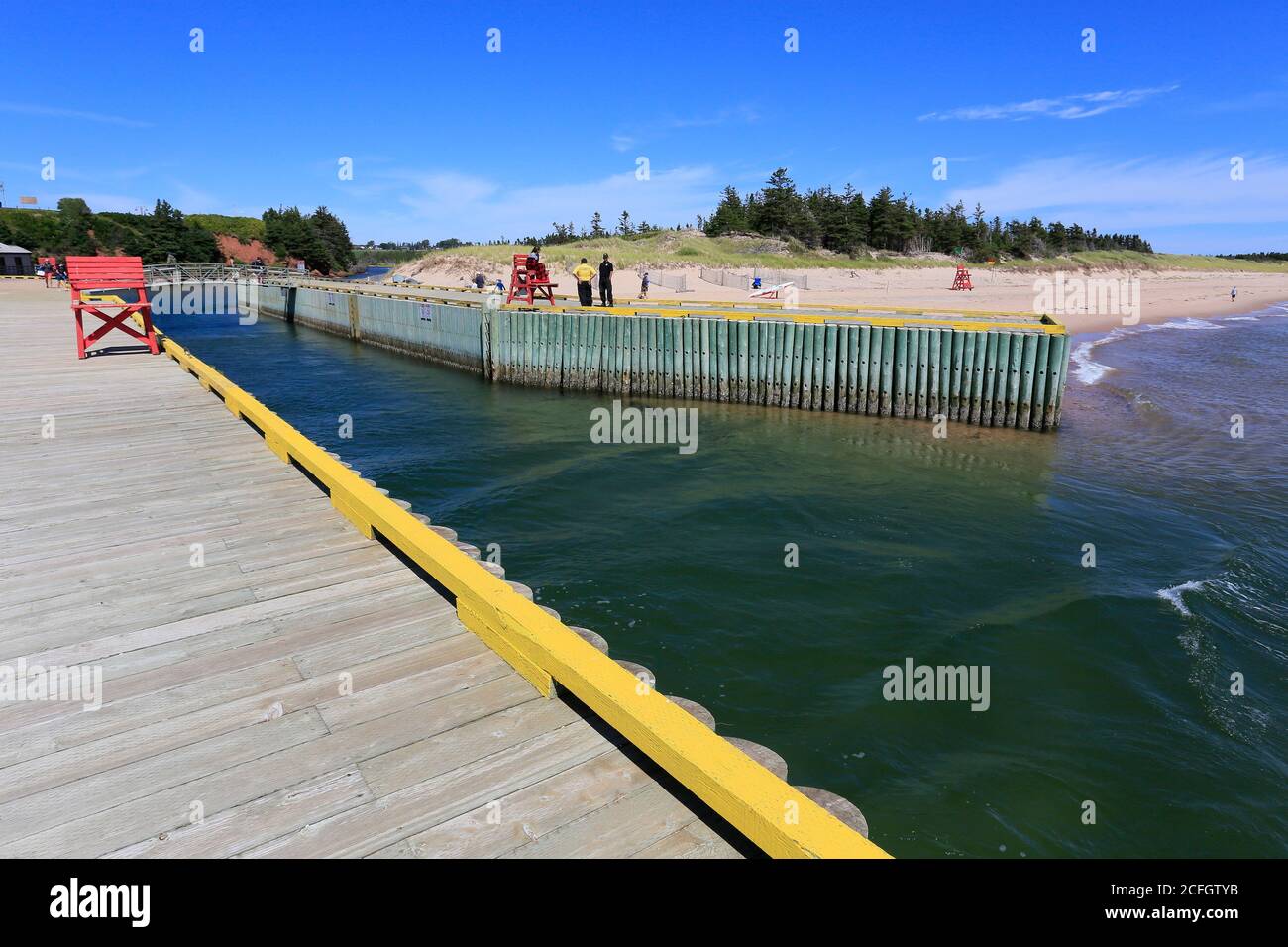 Basin Head Provincial Park; Prince Edward Island; Canada Stock Photo ...