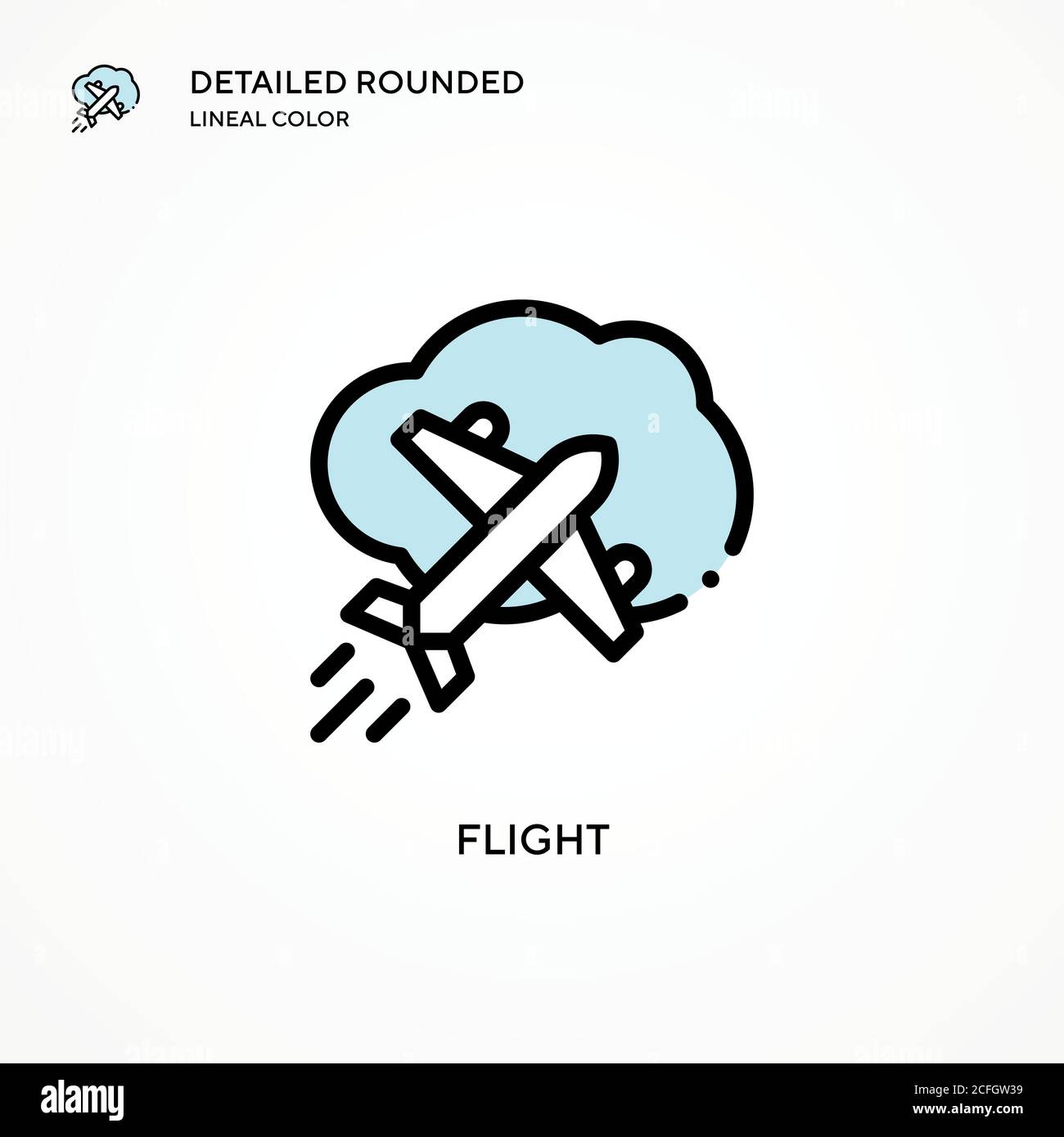 Flight vector icon. Modern vector illustration concepts. Easy to edit ...