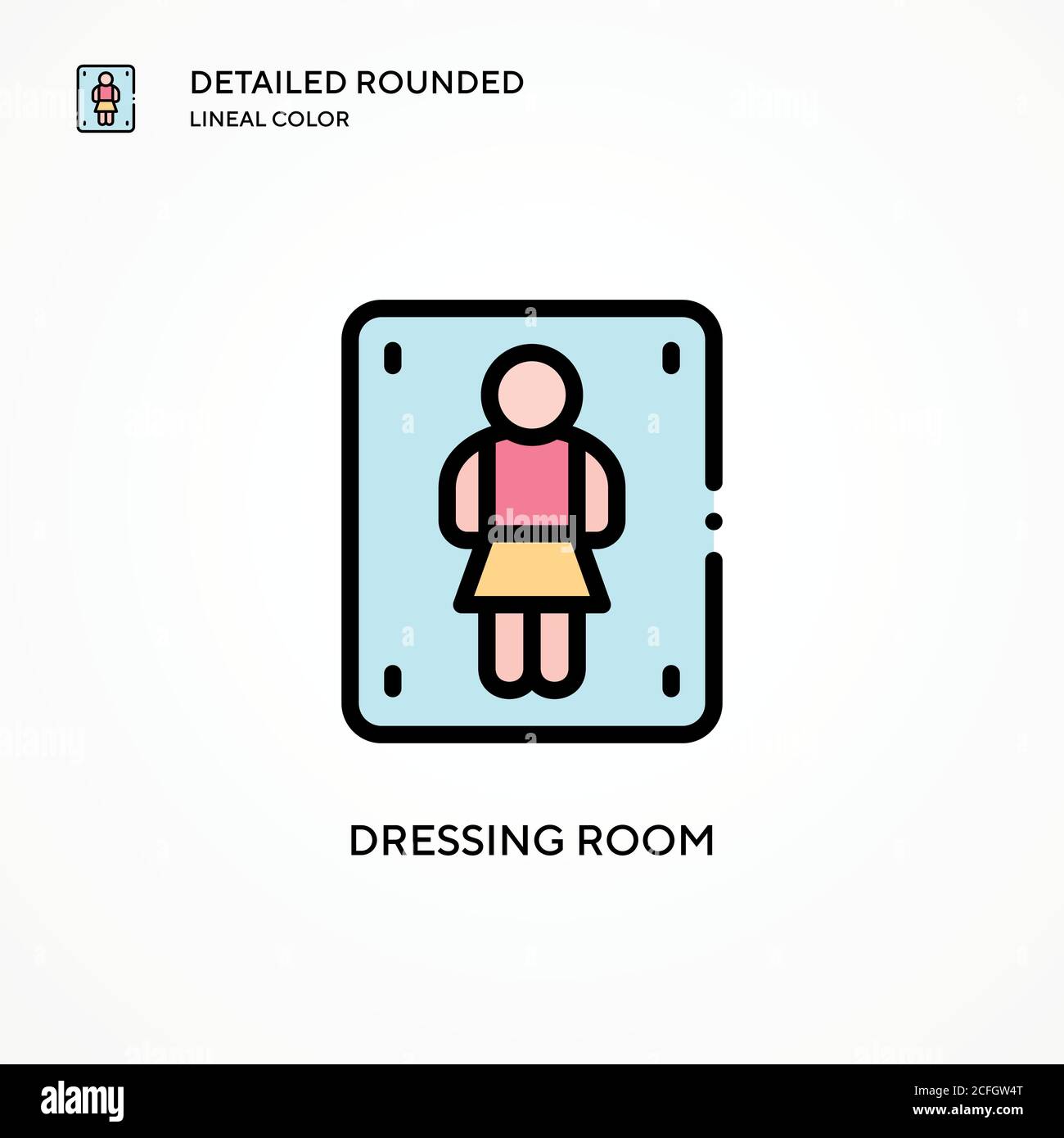 Dressing room vector icon. Modern vector illustration concepts. Easy to ...