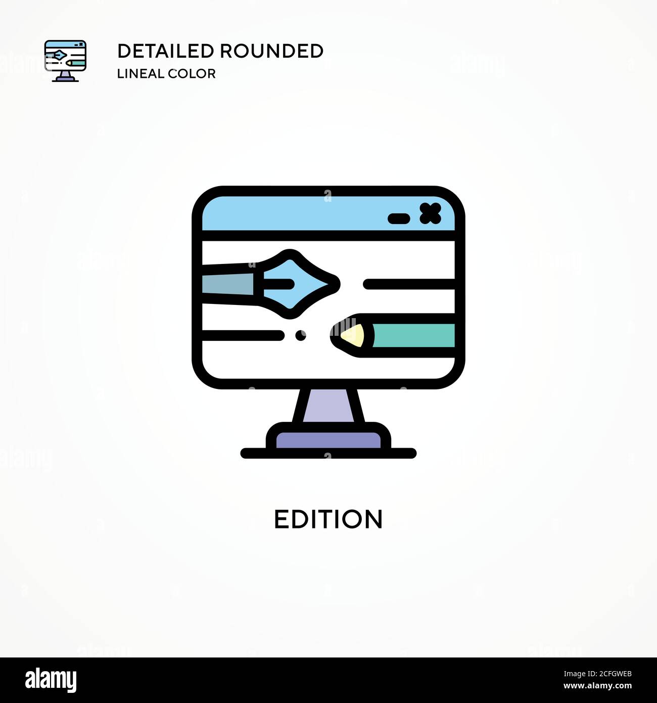 Edition vector icon. Modern vector illustration concepts. Easy to edit ...