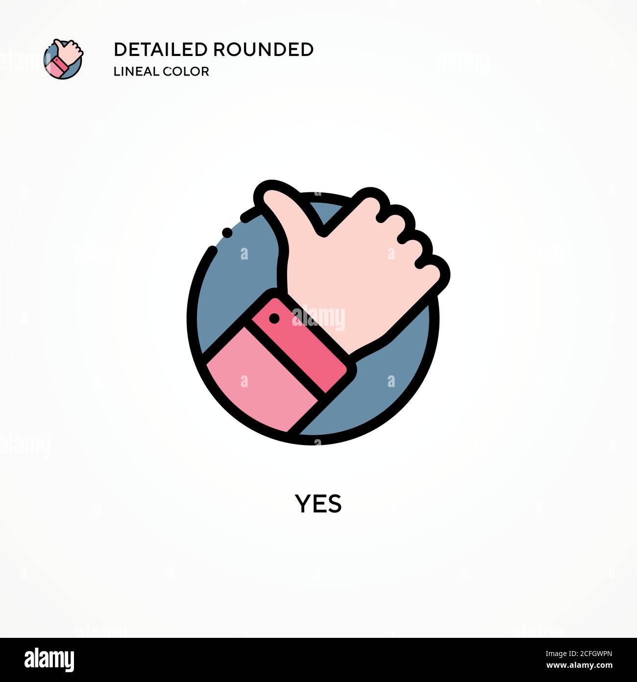 Yes vector icon. Modern vector illustration concepts. Easy to edit and ...