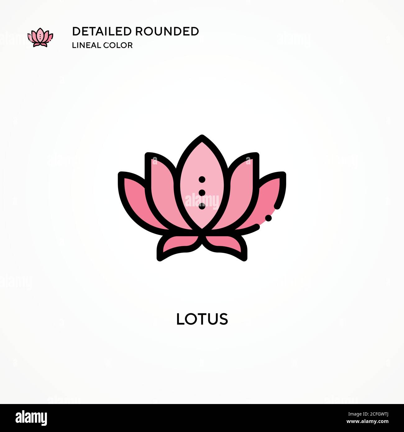 Lotus vector icon. Modern vector illustration concepts. Easy to edit ...