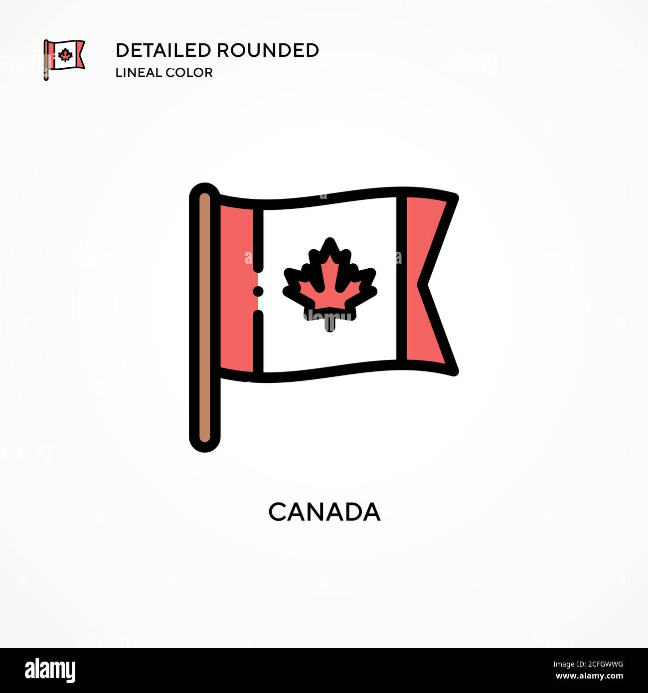 Canada vector icon. Modern vector illustration concepts. Easy to edit ...