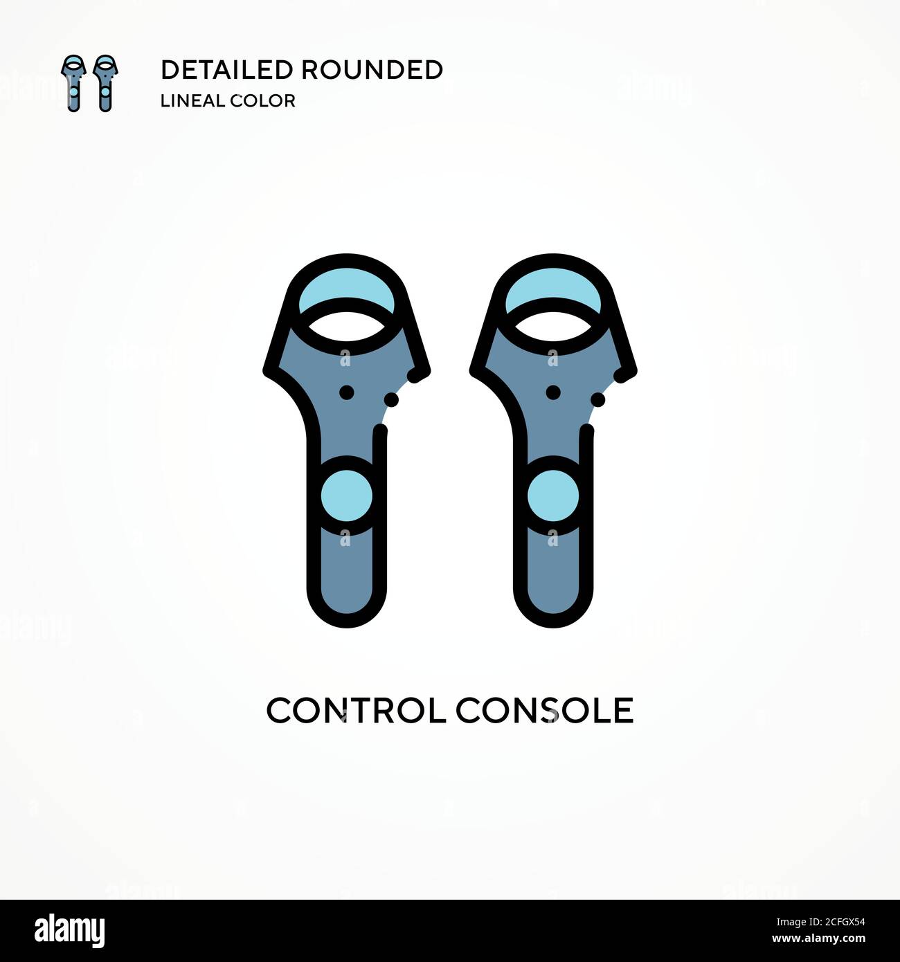 Control console vector icon. Modern vector illustration concepts. Easy ...