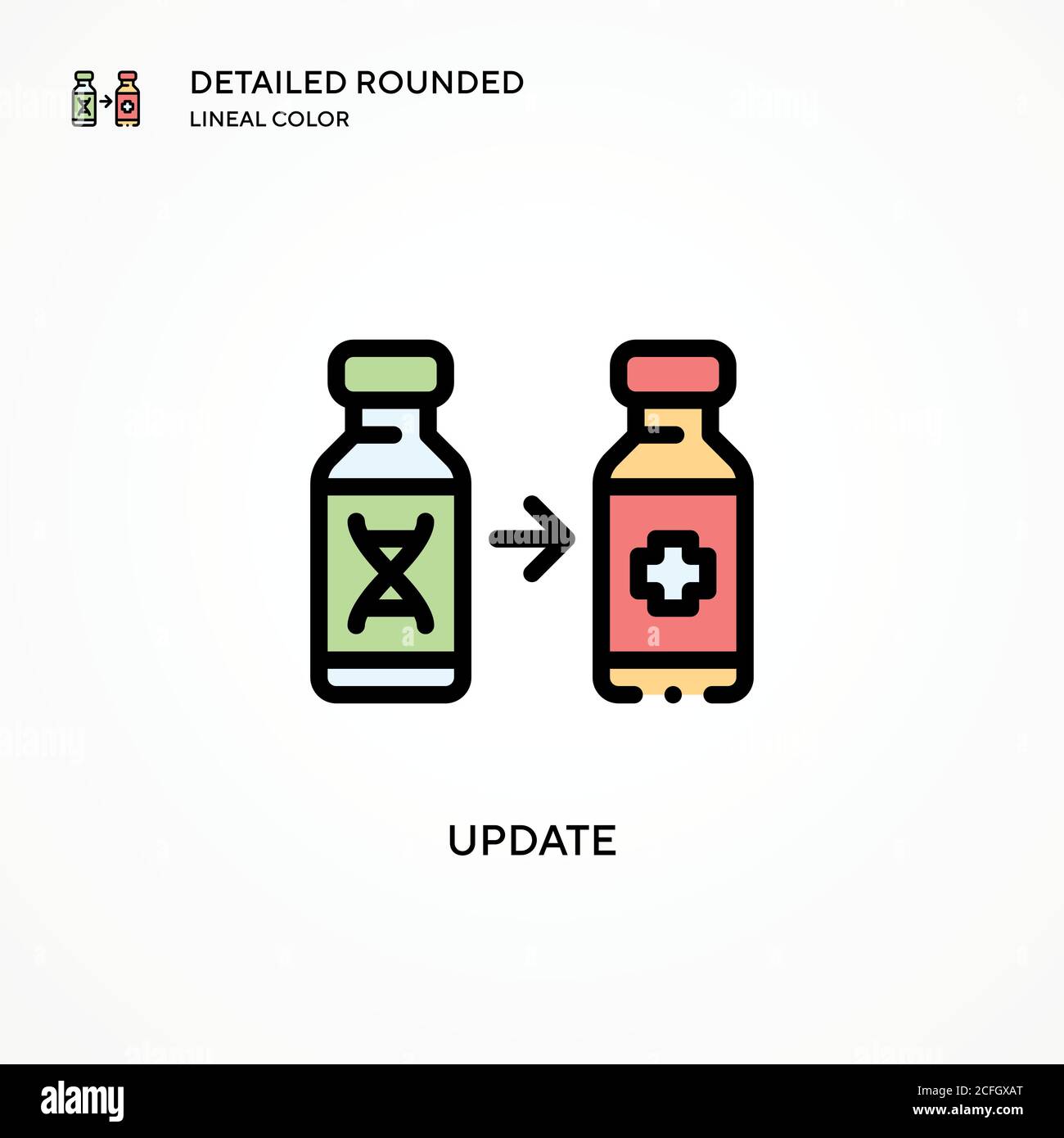 Update vector icon. Modern vector illustration concepts. Easy to edit ...