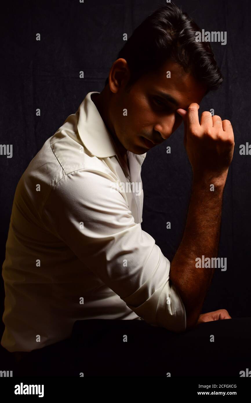 New Delhi India – March 30 2020 : Man portrait, smart casual man ...