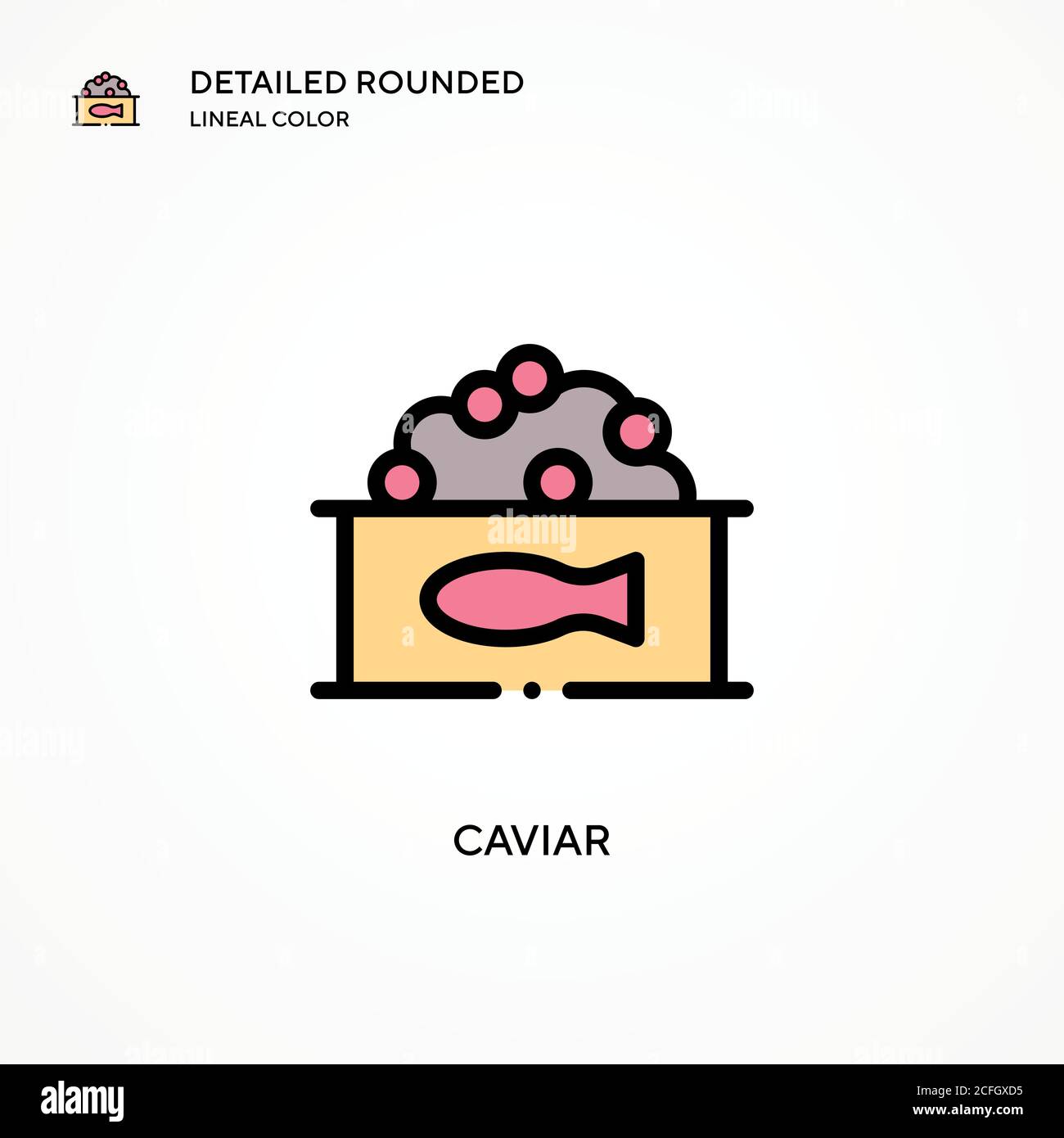 Caviar vector icon. Modern vector illustration concepts. Easy to edit ...