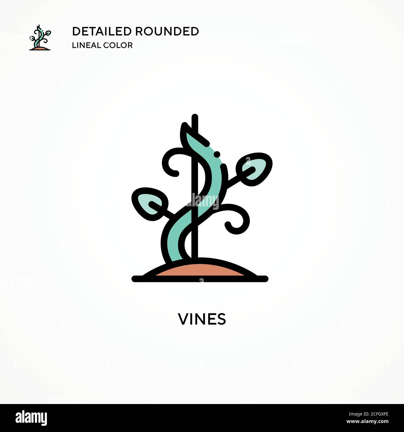 Vines vector icon. Modern vector illustration concepts. Easy to edit ...