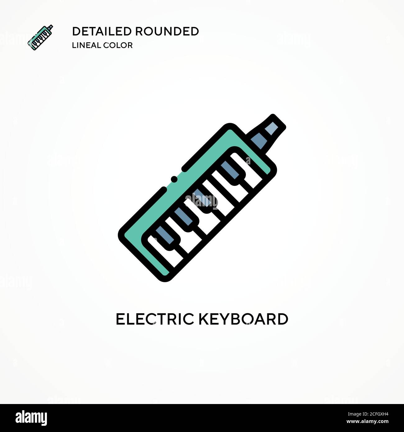 Electric keyboard vector icon. Modern vector illustration concepts ...