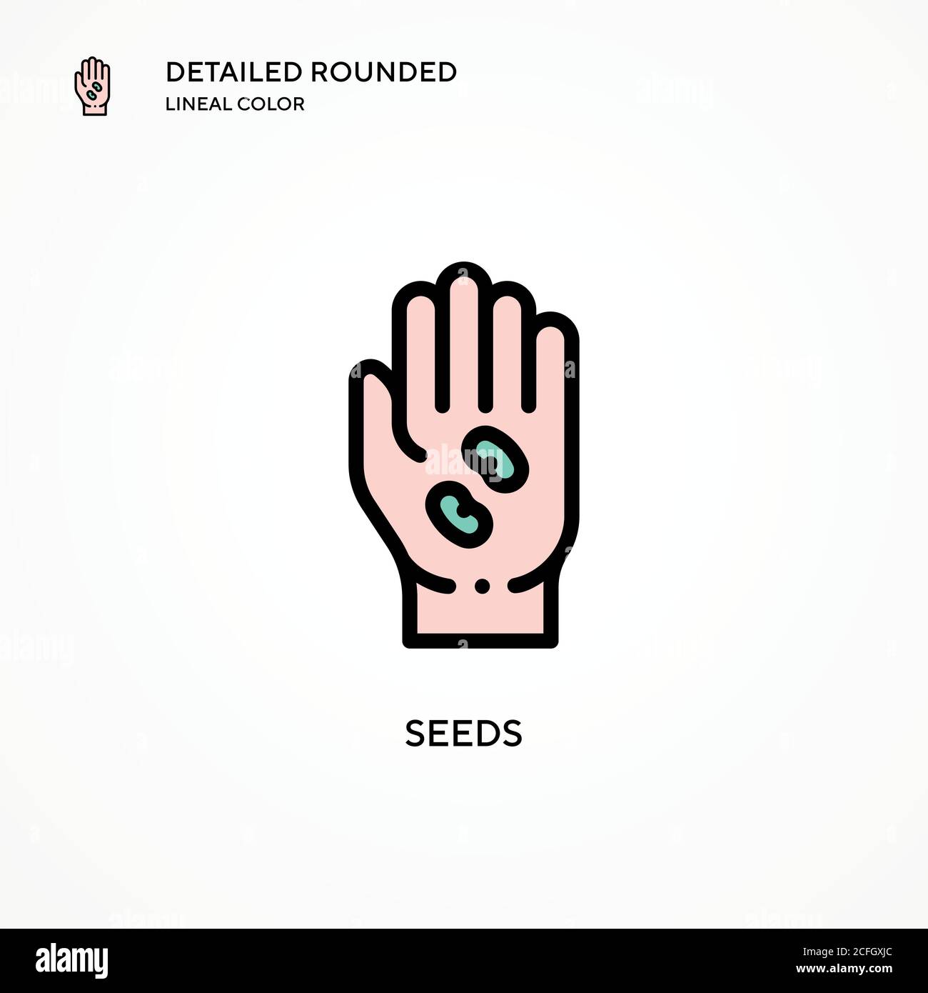 Seeds vector icon. Modern vector illustration concepts. Easy to edit ...