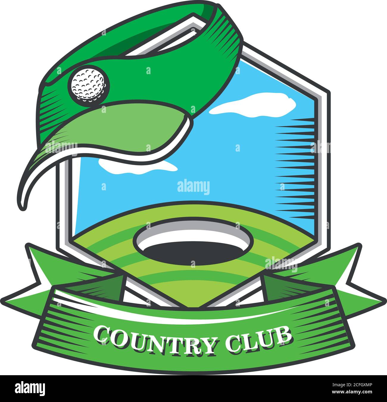 Gold and country club Stock Vector Images - Alamy