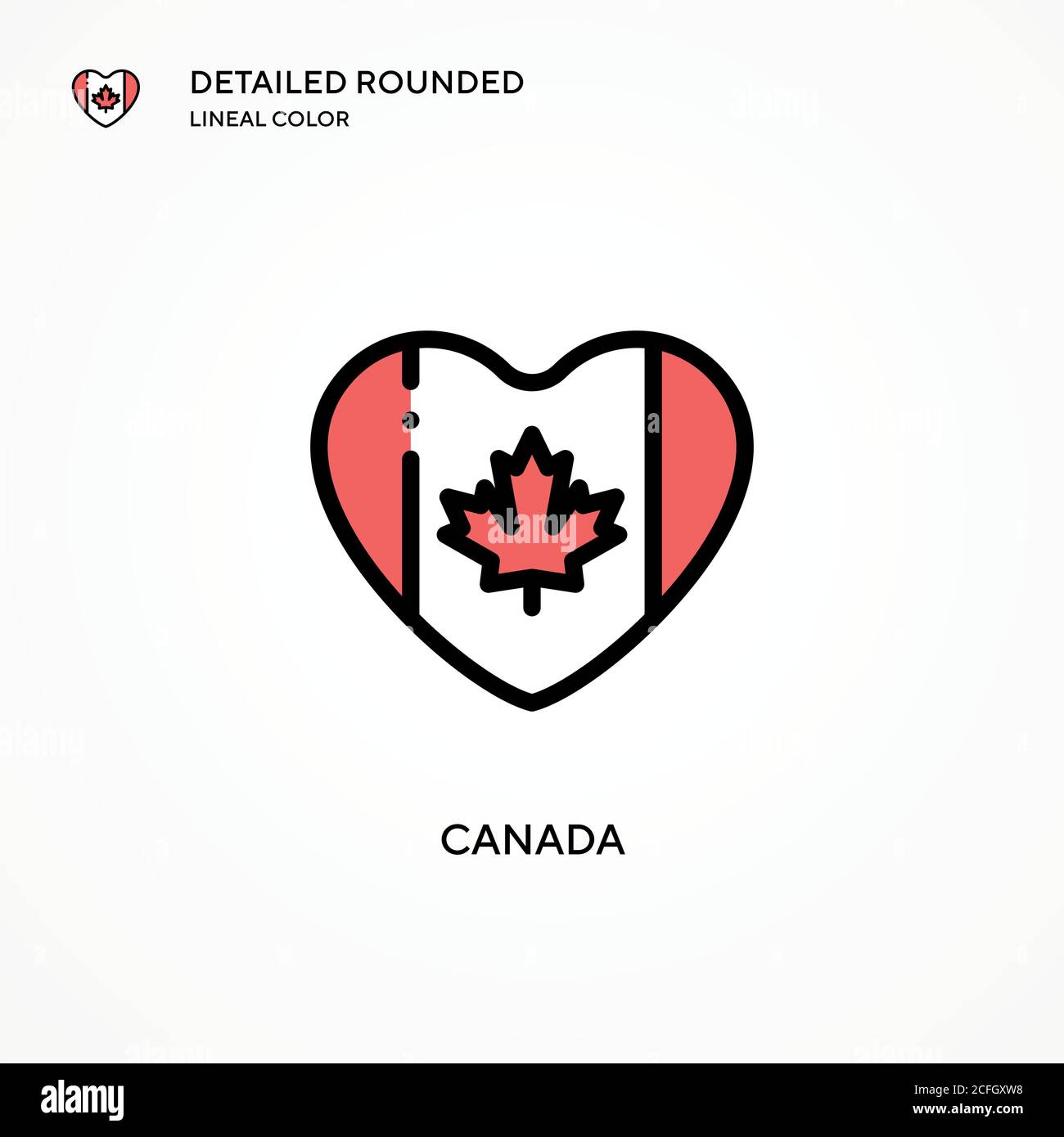 Canada vector icon. Modern vector illustration concepts. Easy to edit ...