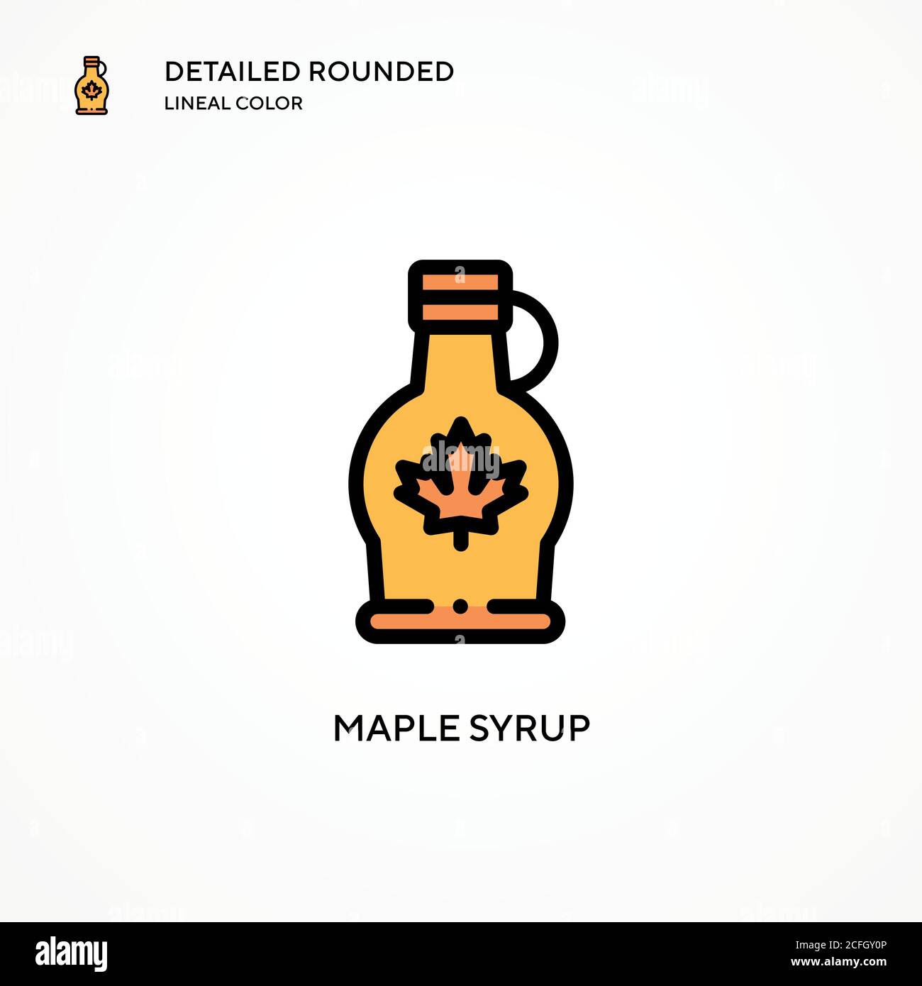 Maple syrup vector icon. Modern vector illustration concepts. Easy to ...