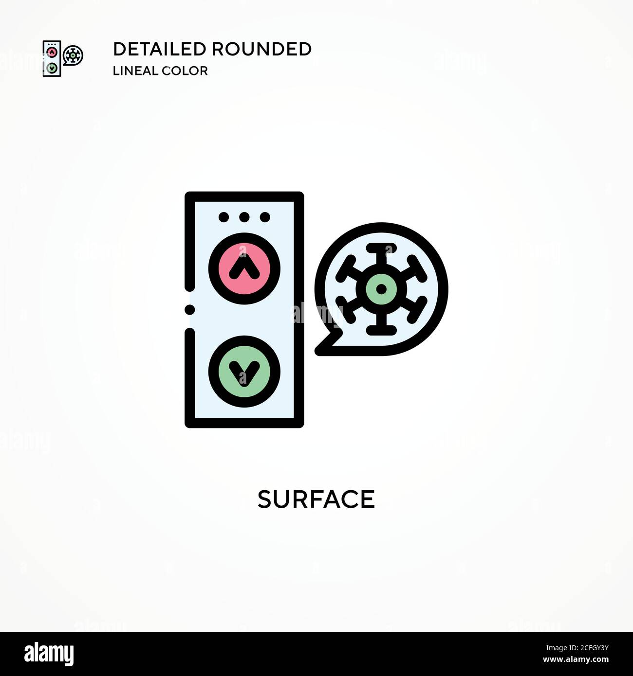 Sanitizing her kitchen Stock Vector Images - Alamy