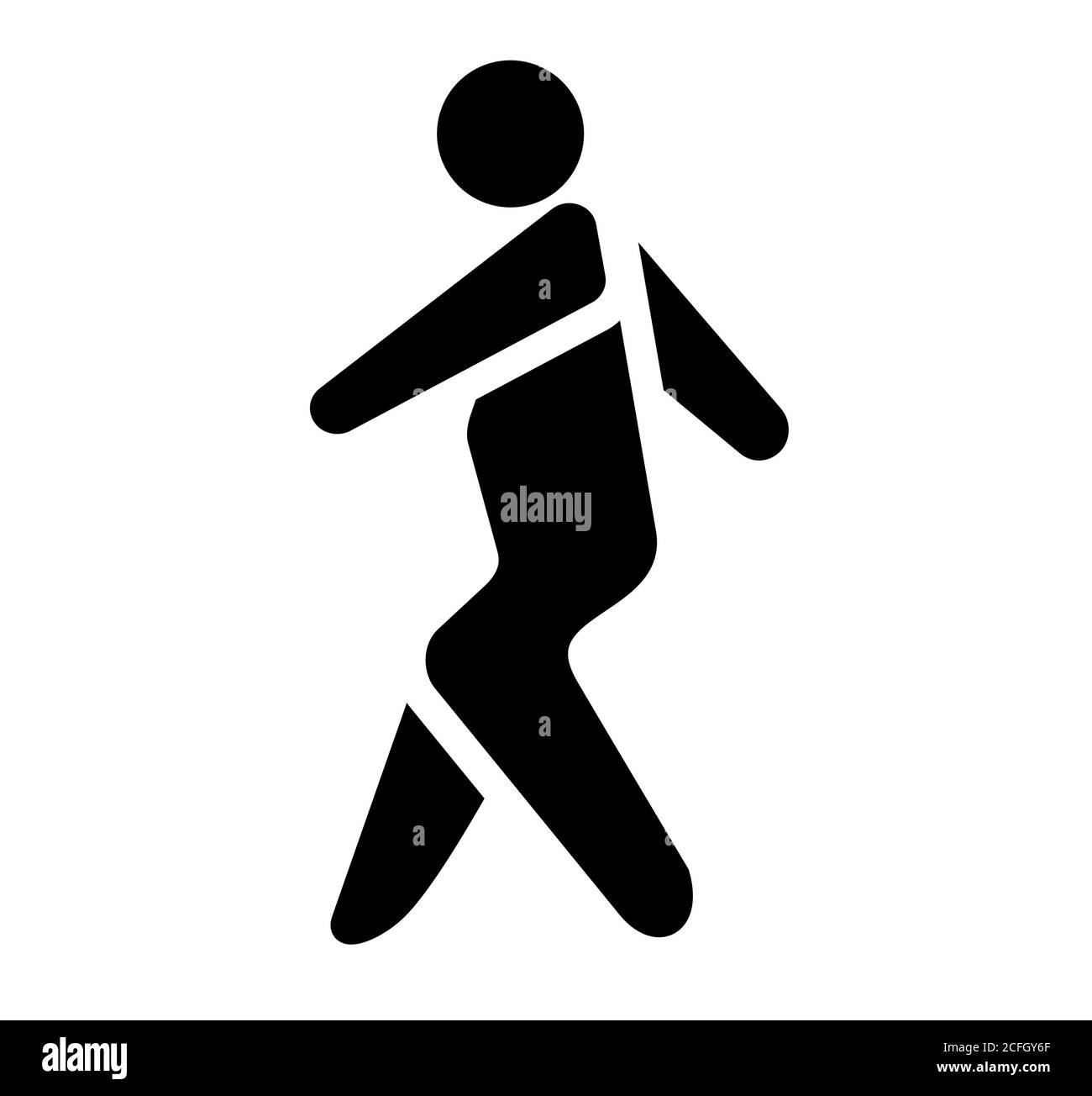 Walking man vector icon. People walk sign illustration. Isolate on ...