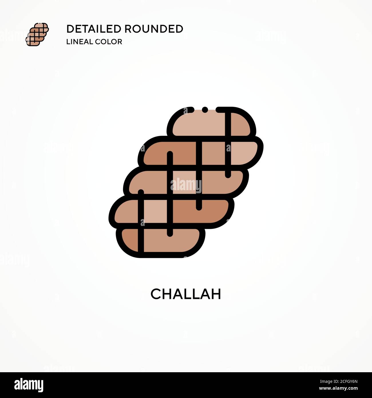 Challah vector icon. Modern vector illustration concepts. Easy to edit ...