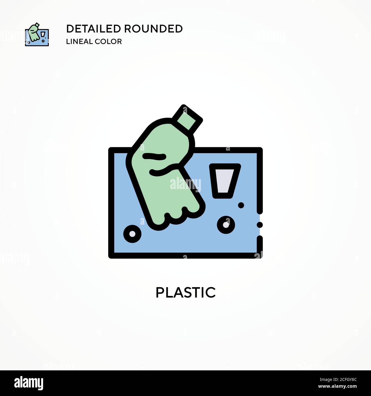 Plastic vector icon. Modern vector illustration concepts. Easy to edit ...