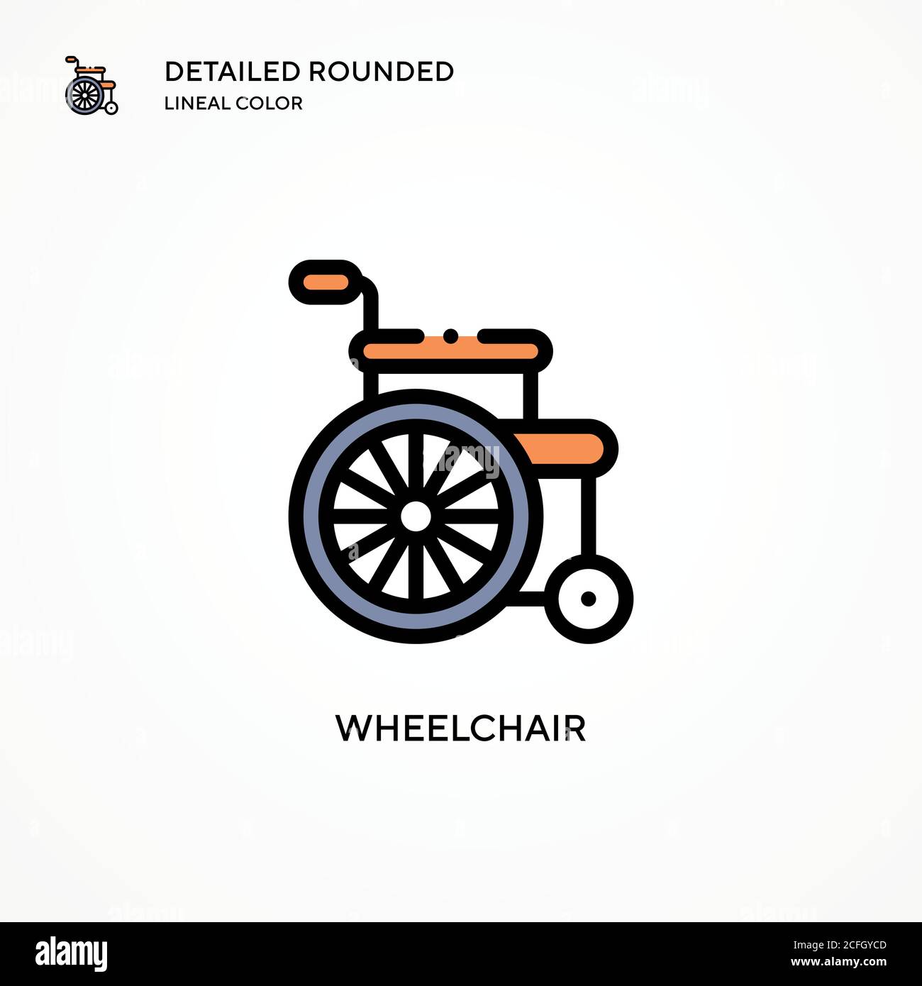 Wheelchair vector icon. Modern vector illustration concepts. Easy to ...