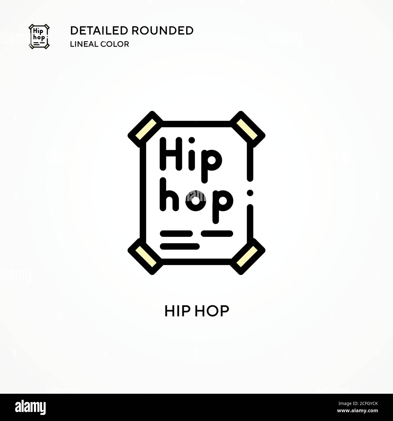 Hip hop vector icon. Modern vector illustration concepts. Easy to edit ...