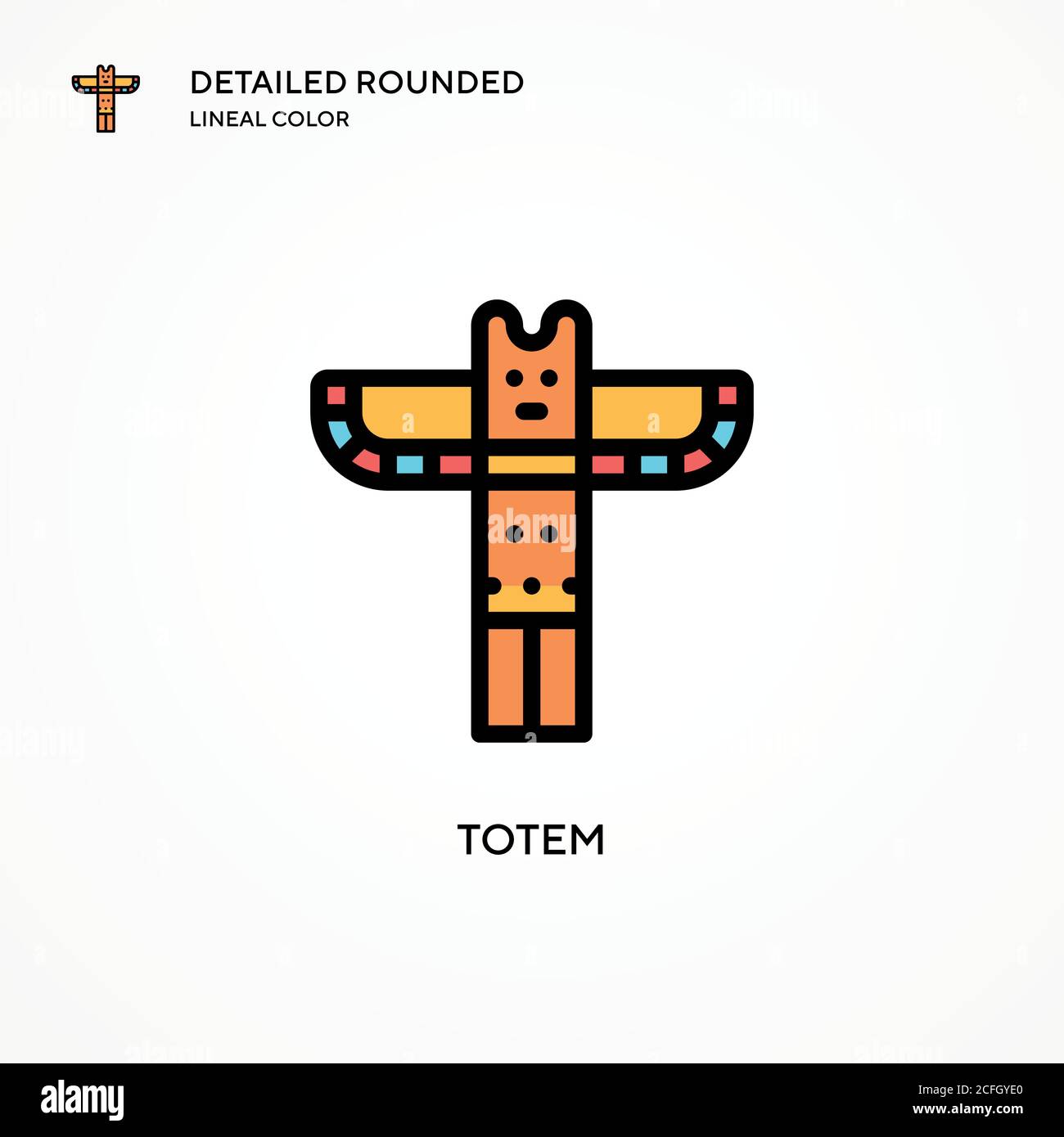 Totem vector icon. Modern vector illustration concepts. Easy to edit ...
