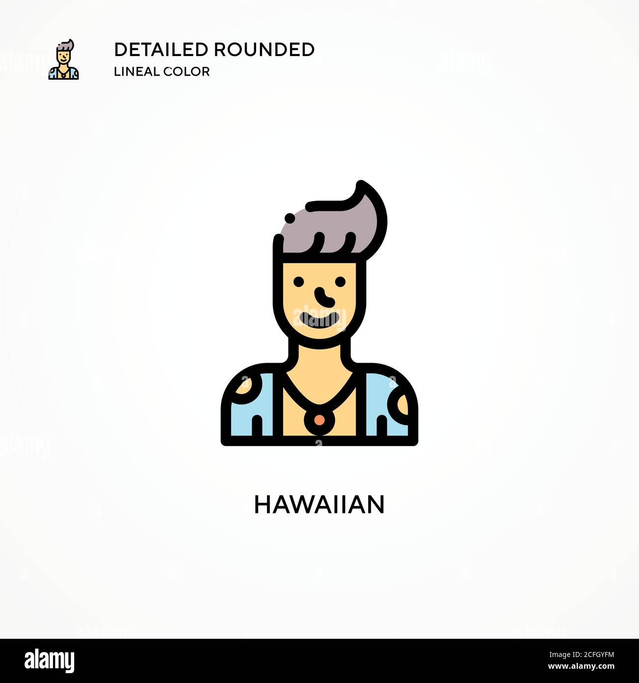 Hawaiian vector icon. Modern vector illustration concepts. Easy to edit ...