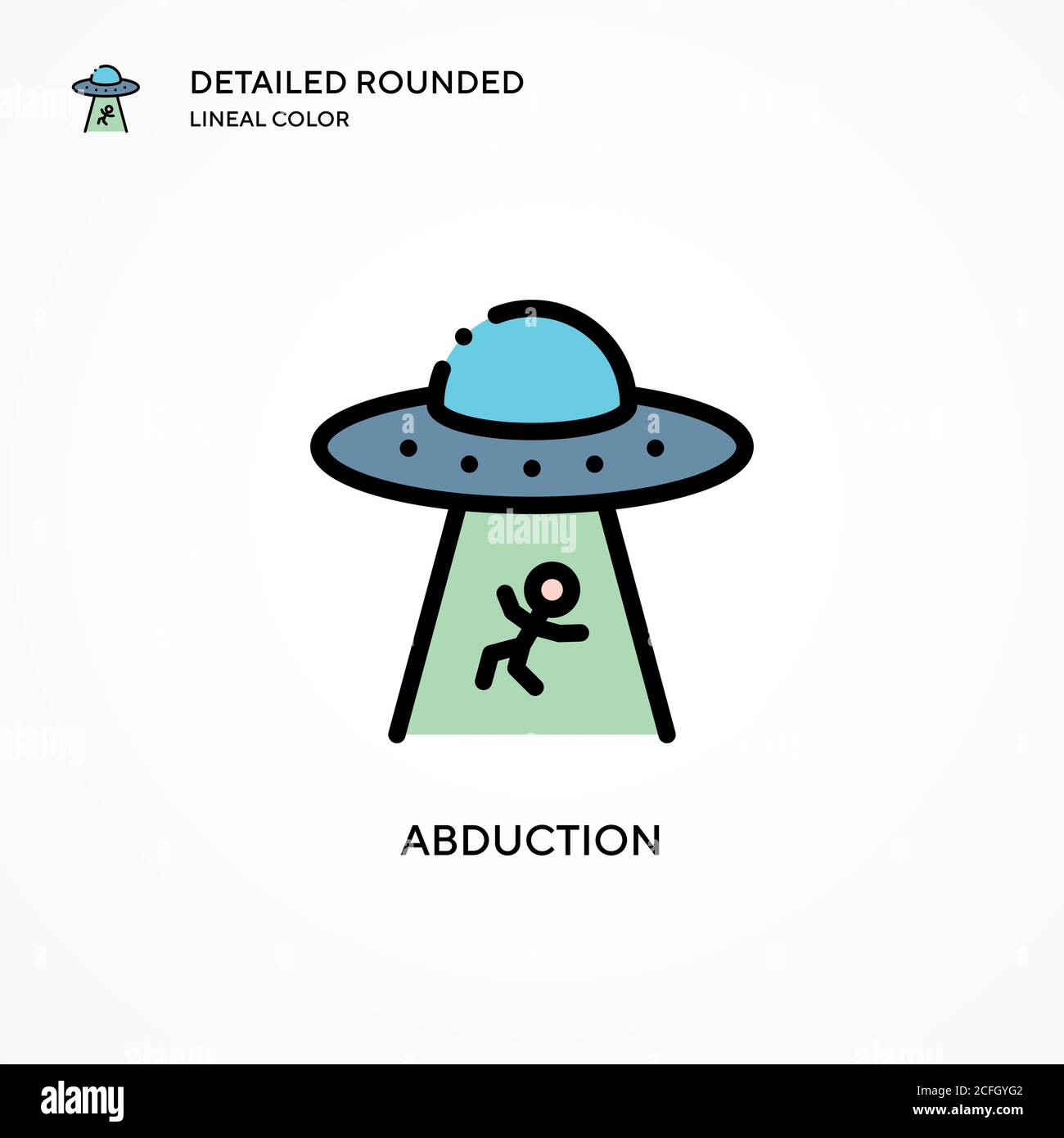 Abduction vector icon. Modern vector illustration concepts. Easy to ...