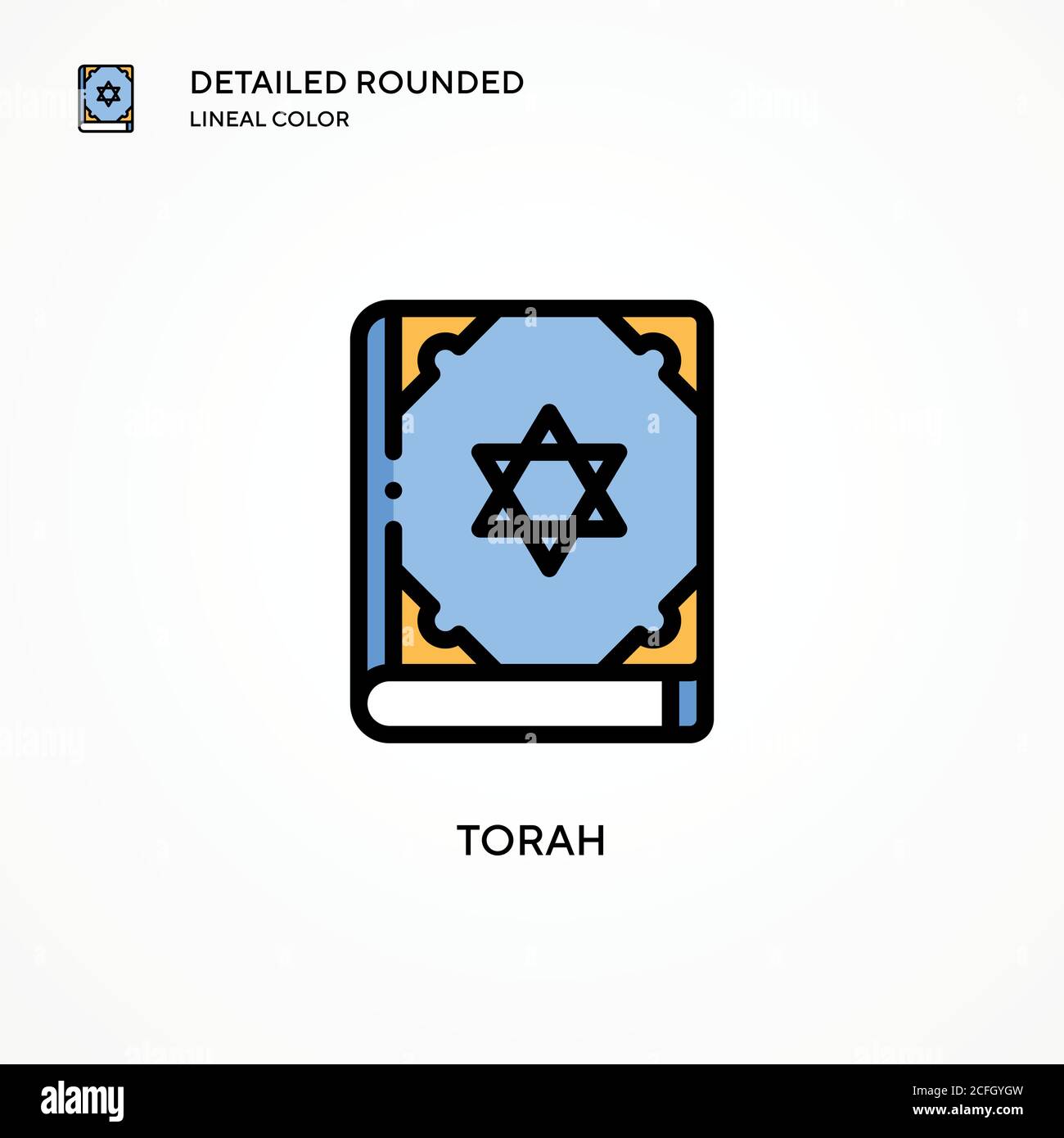 Torah vector icon. Modern vector illustration concepts. Easy to edit ...