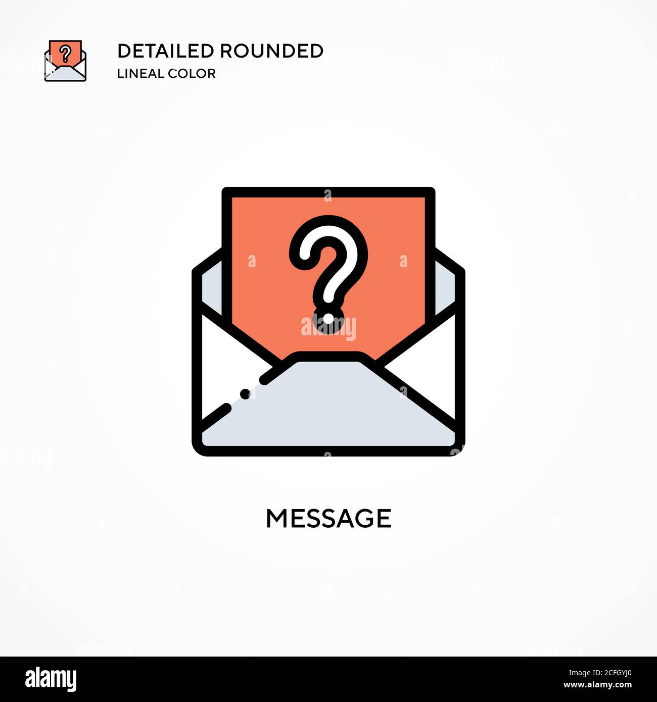 Message vector icon. Modern vector illustration concepts. Easy to edit ...