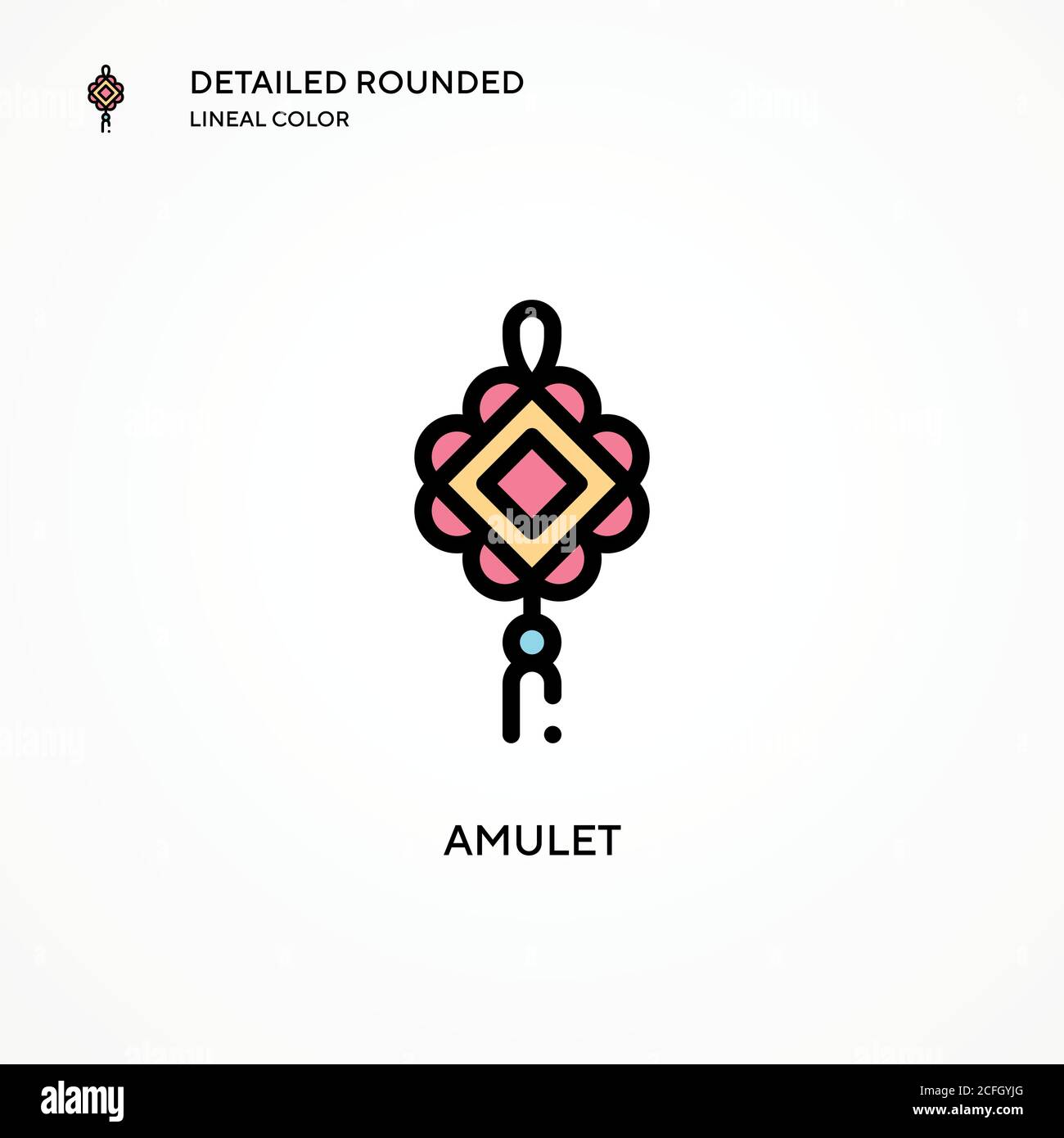 Amulet vector icon. Modern vector illustration concepts. Easy to edit ...