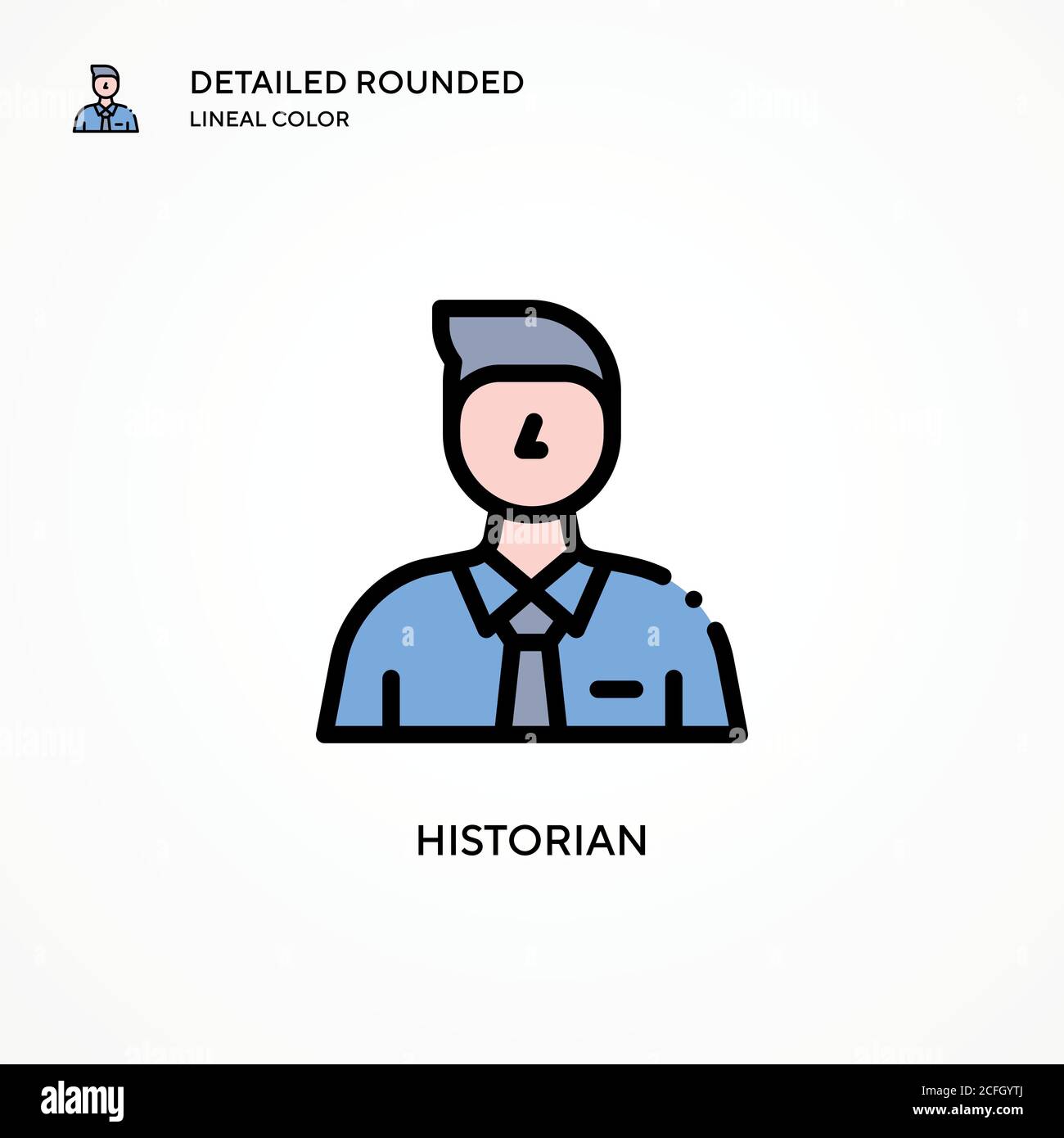 Historian vector icon. Modern vector illustration concepts. Easy to ...