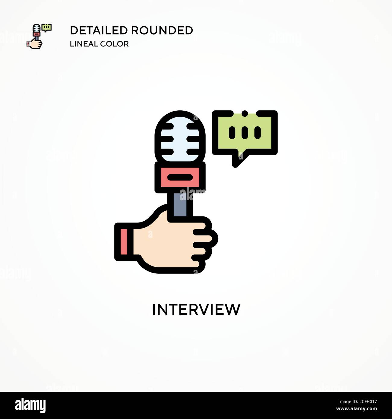 Interview vector icon. Modern vector illustration concepts. Easy to ...
