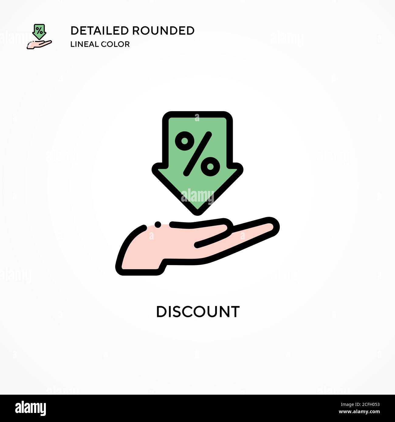 Discount vector icon. Modern vector illustration concepts. Easy to edit ...