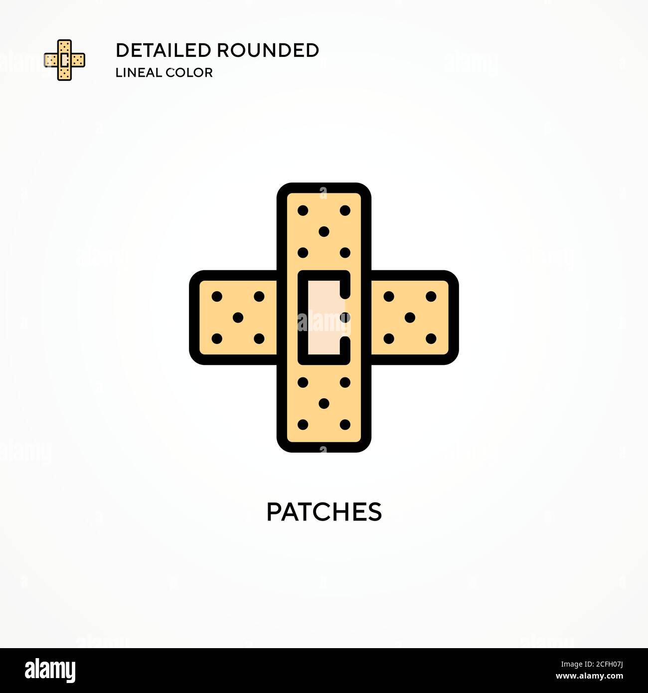 Patches vector icon. Modern vector illustration concepts. Easy to edit ...