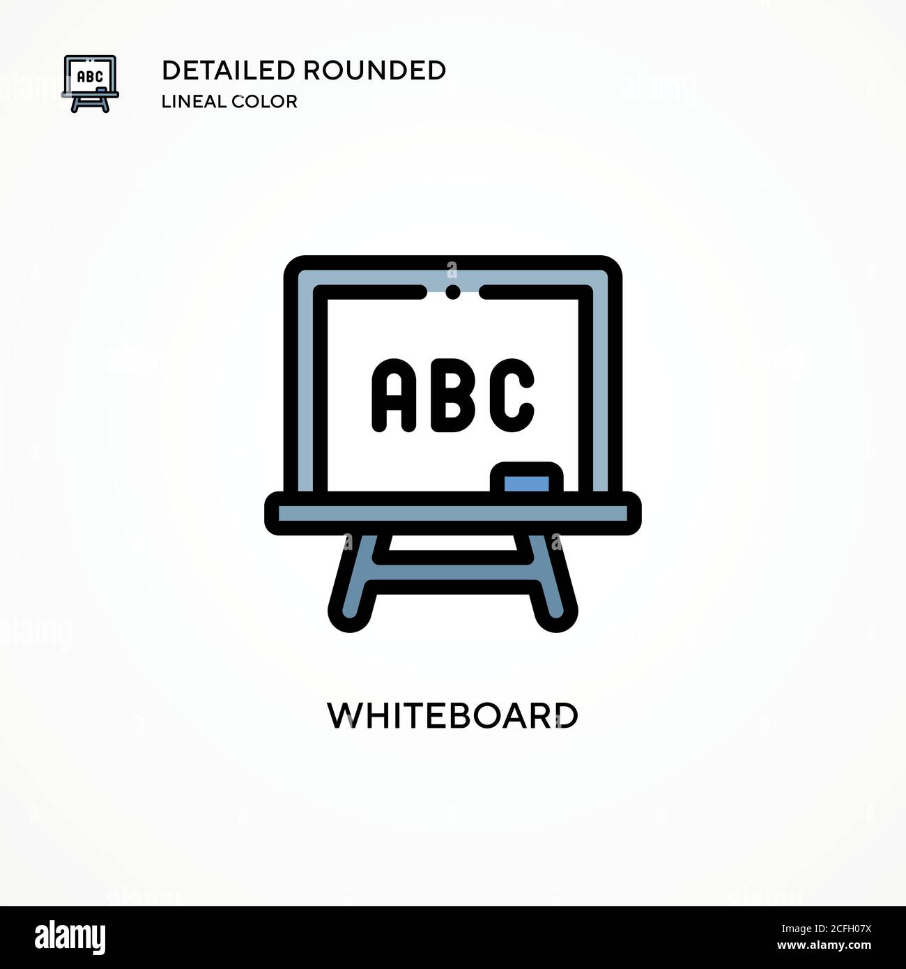 Whiteboard vector icon. Modern vector illustration concepts. Easy to ...