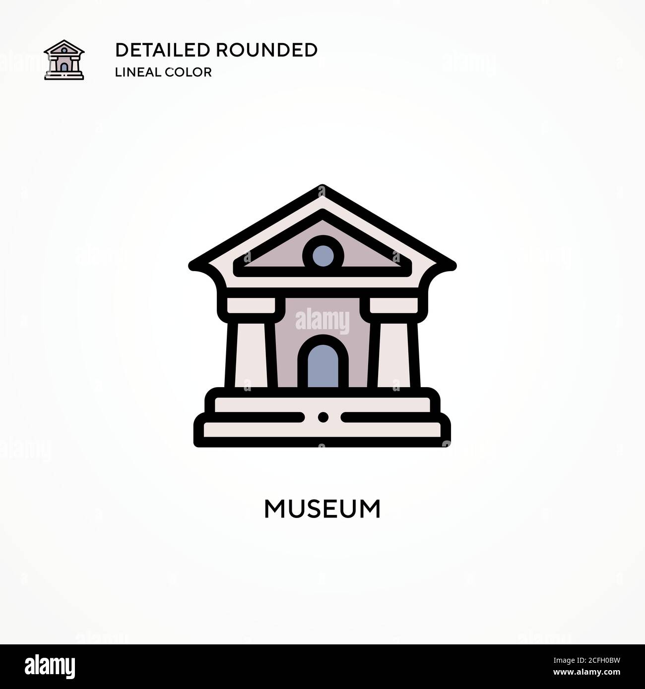 Museum vector icon. Modern vector illustration concepts. Easy to edit ...