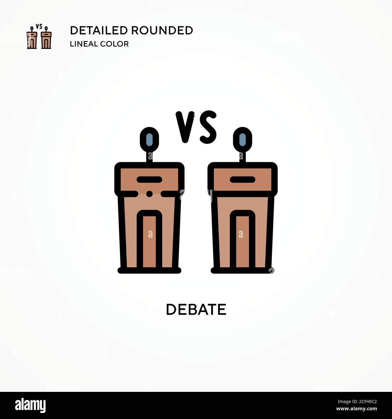 Debate vector icon. Modern vector illustration concepts. Easy to edit ...