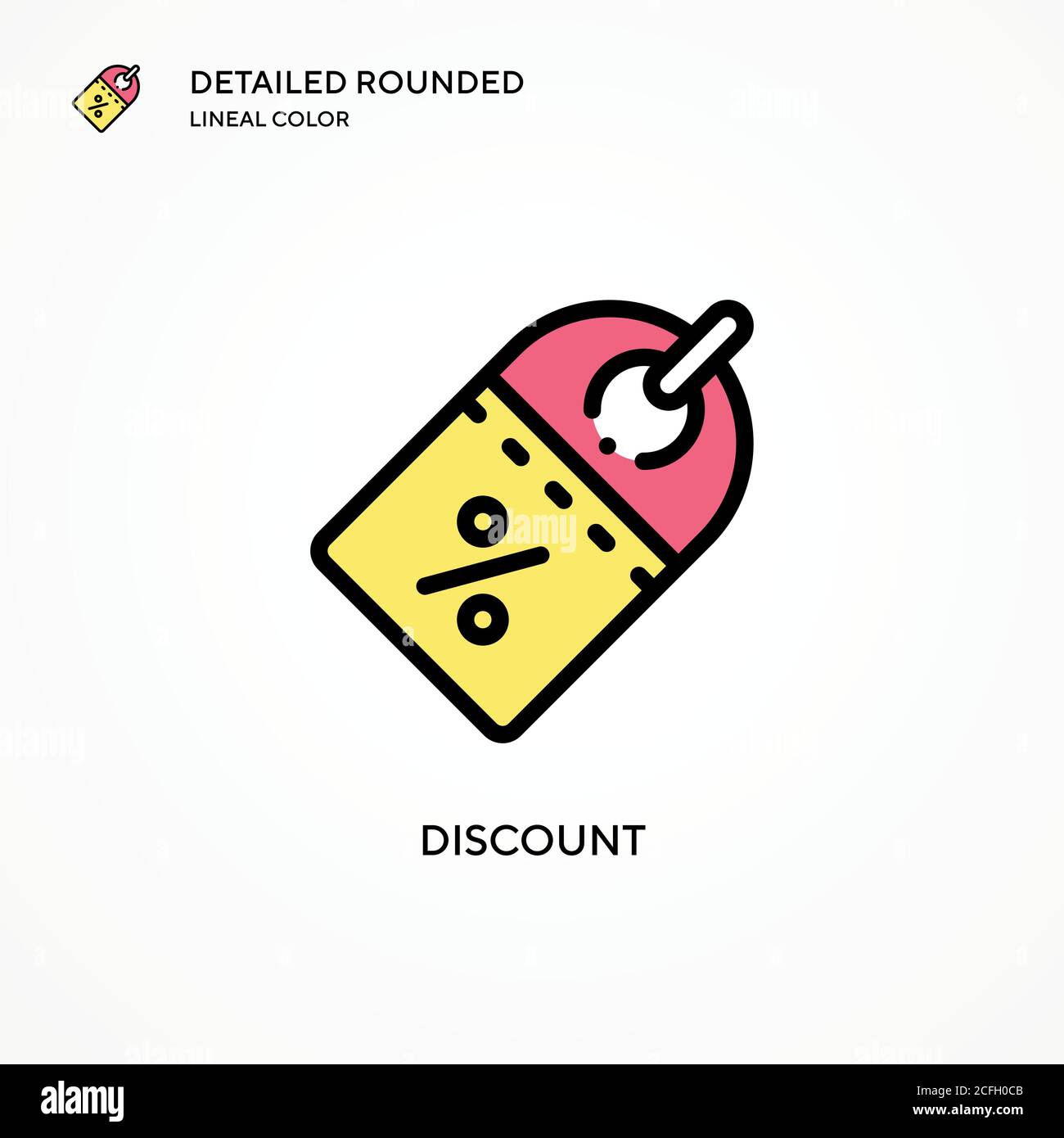 Discount vector icon. Modern vector illustration concepts. Easy to edit ...